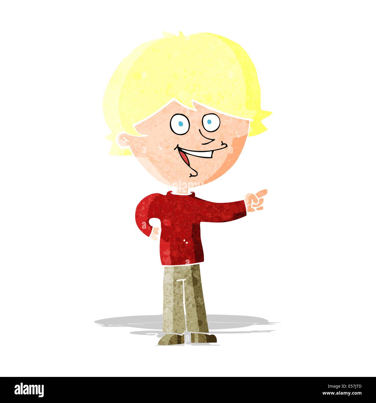 cartoon boy laughing and pointing Stock Vector Image & Art - Alamy