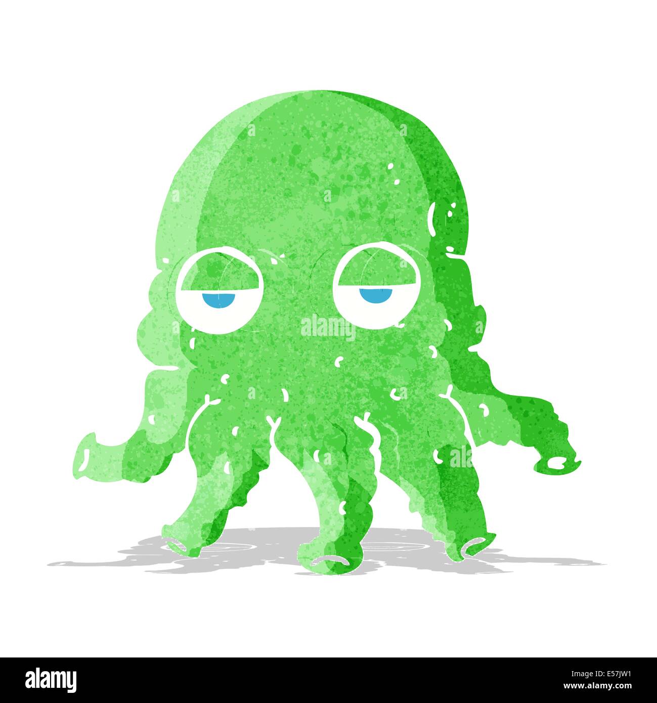 cartoon alien squid face Stock Vector Image & Art - Alamy