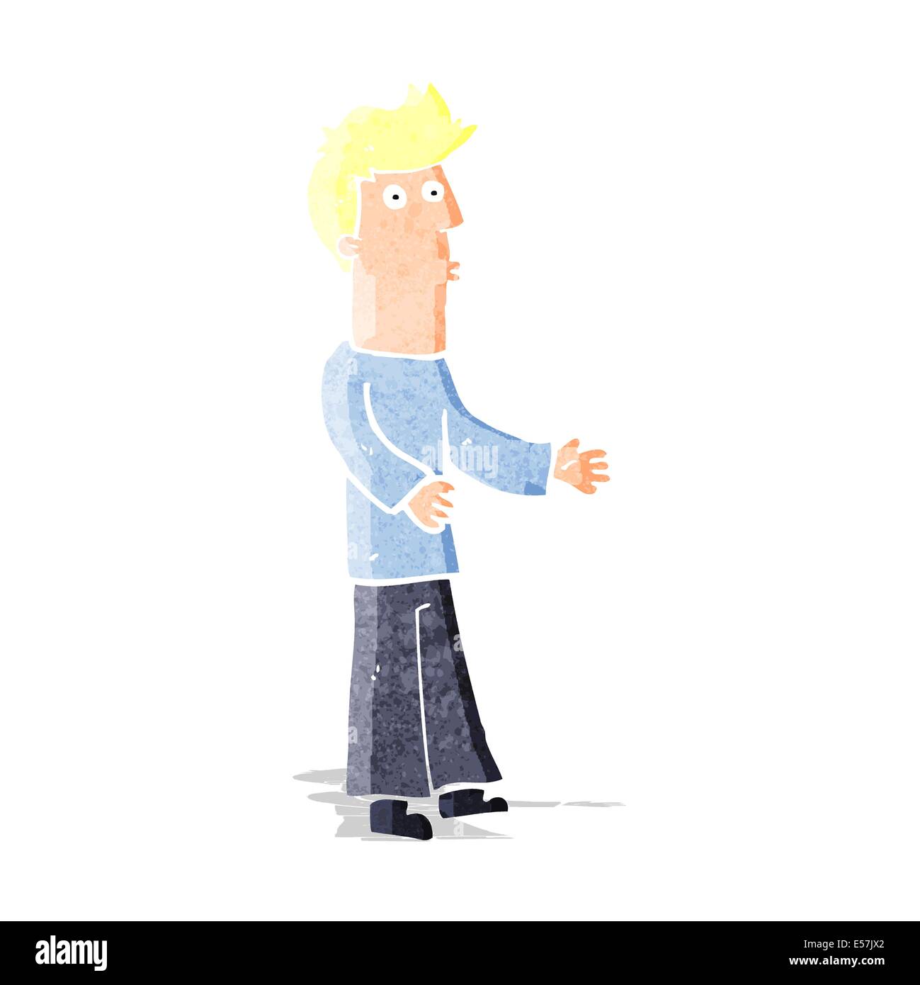 cartoon man explaining Stock Vector Image & Art - Alamy