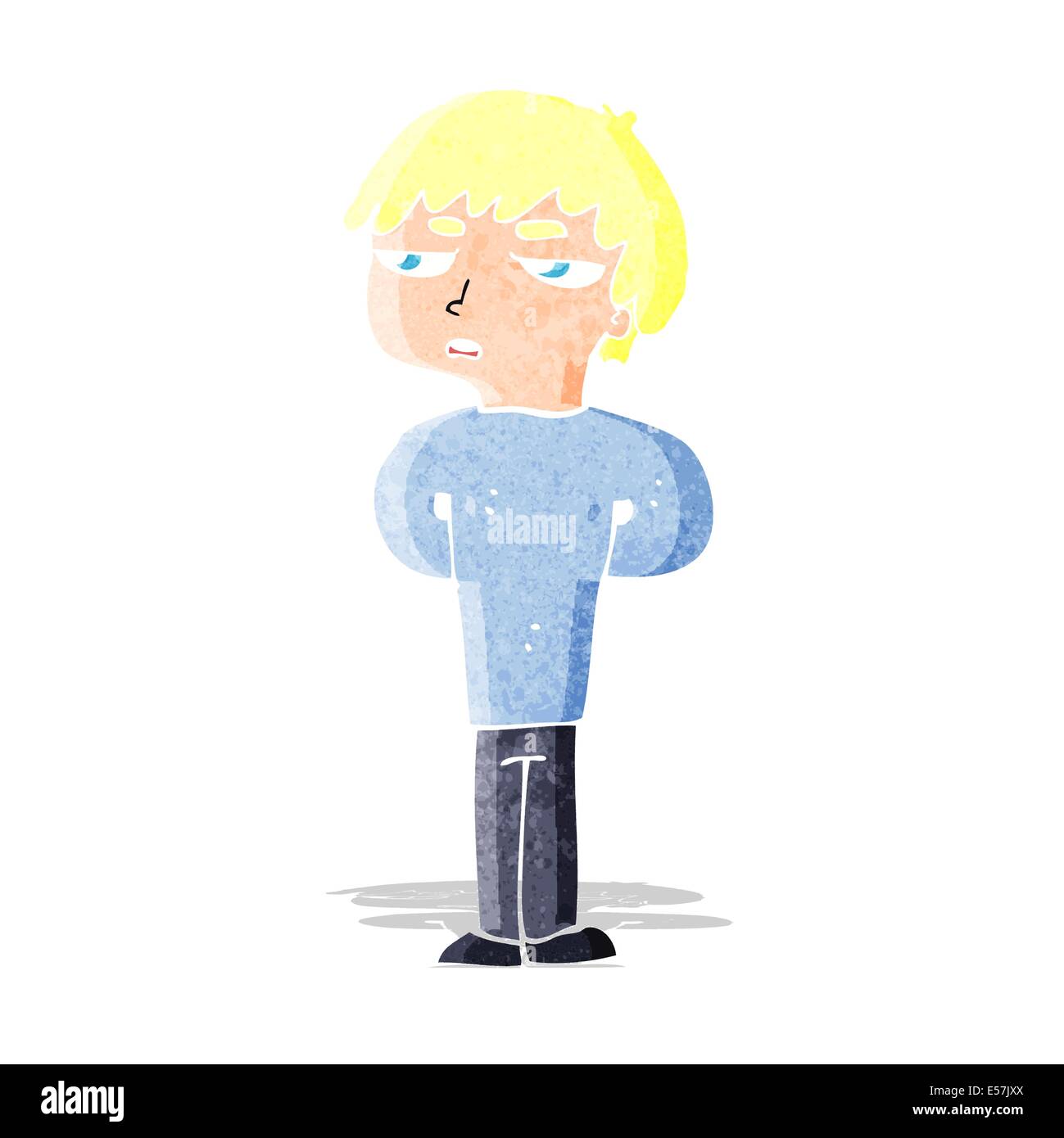 cartoon antisocial boy Stock Vector Image & Art - Alamy