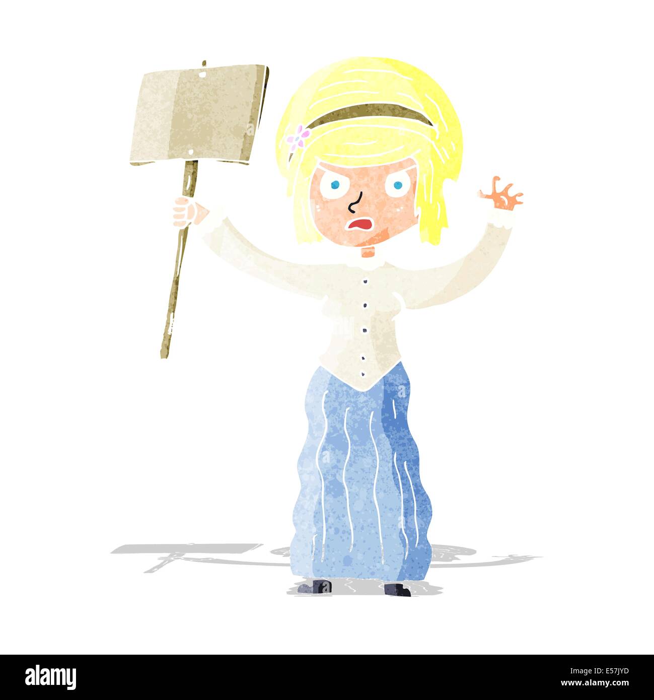 cartoon victorian woman protesting Stock Vector Image & Art - Alamy