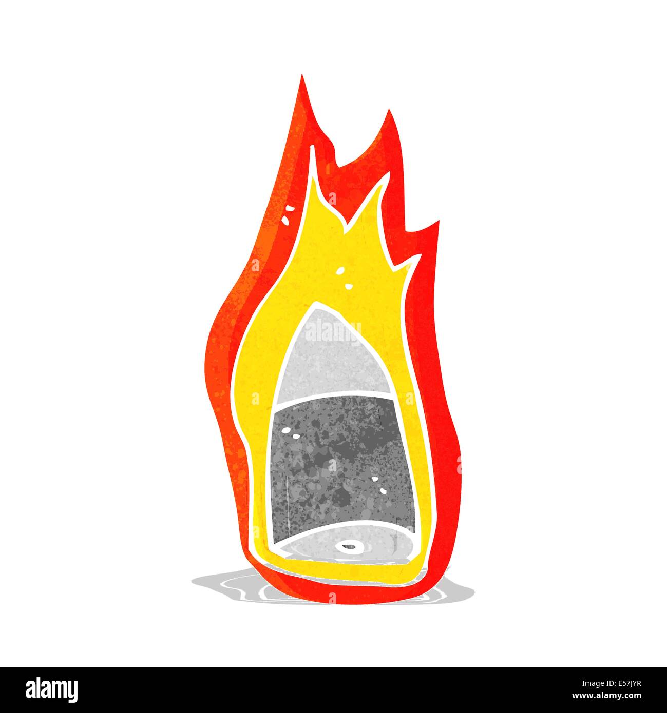 cartoon flaming bullet Stock Vector Image & Art - Alamy