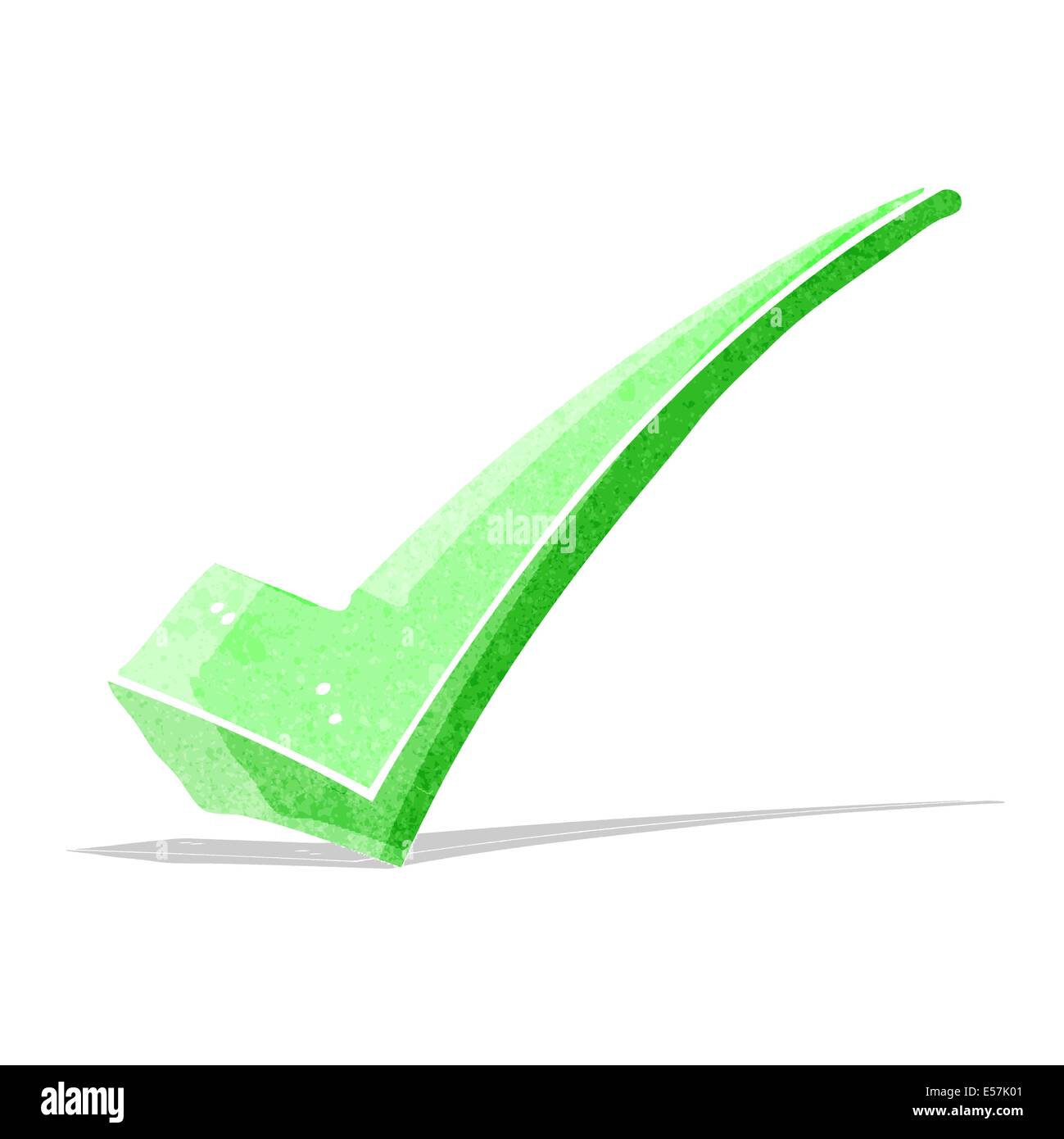 cartoon positive tick symbol Stock Vector Image & Art - Alamy