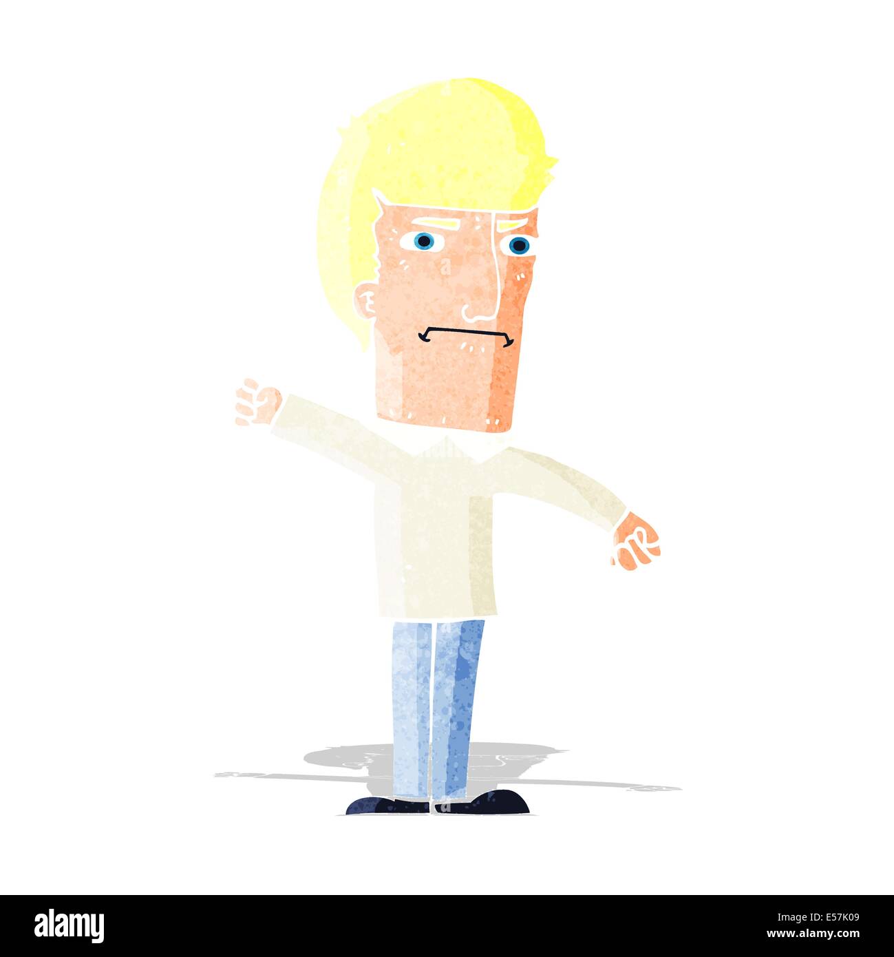 cartoon angry man Stock Vector Image & Art - Alamy