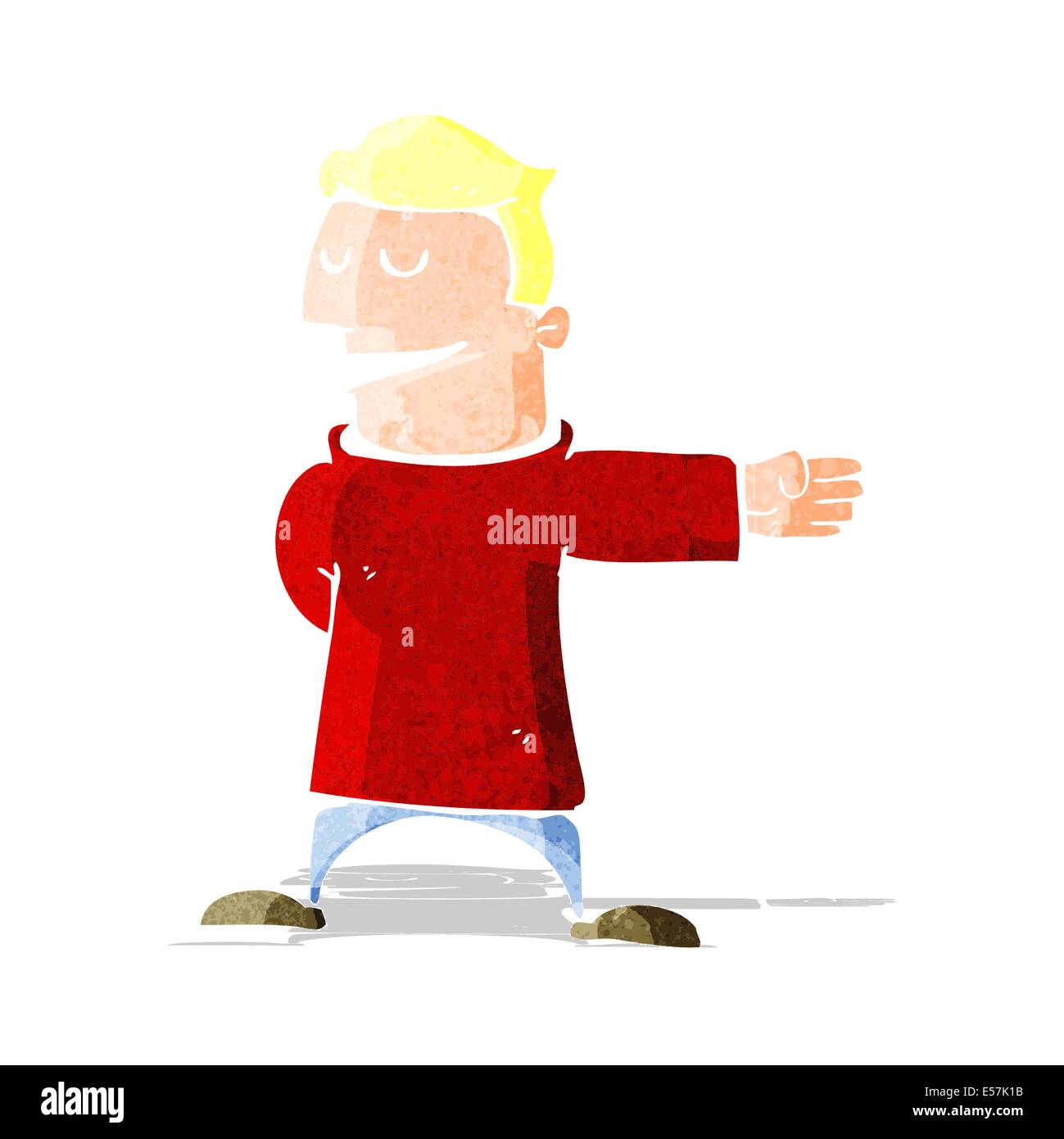 Cartoon Man Gesturing Direction High Resolution Stock Photography and ...