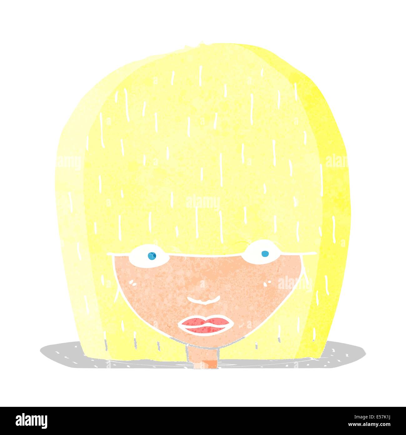 Woman staring worried Stock Vector Images - Alamy