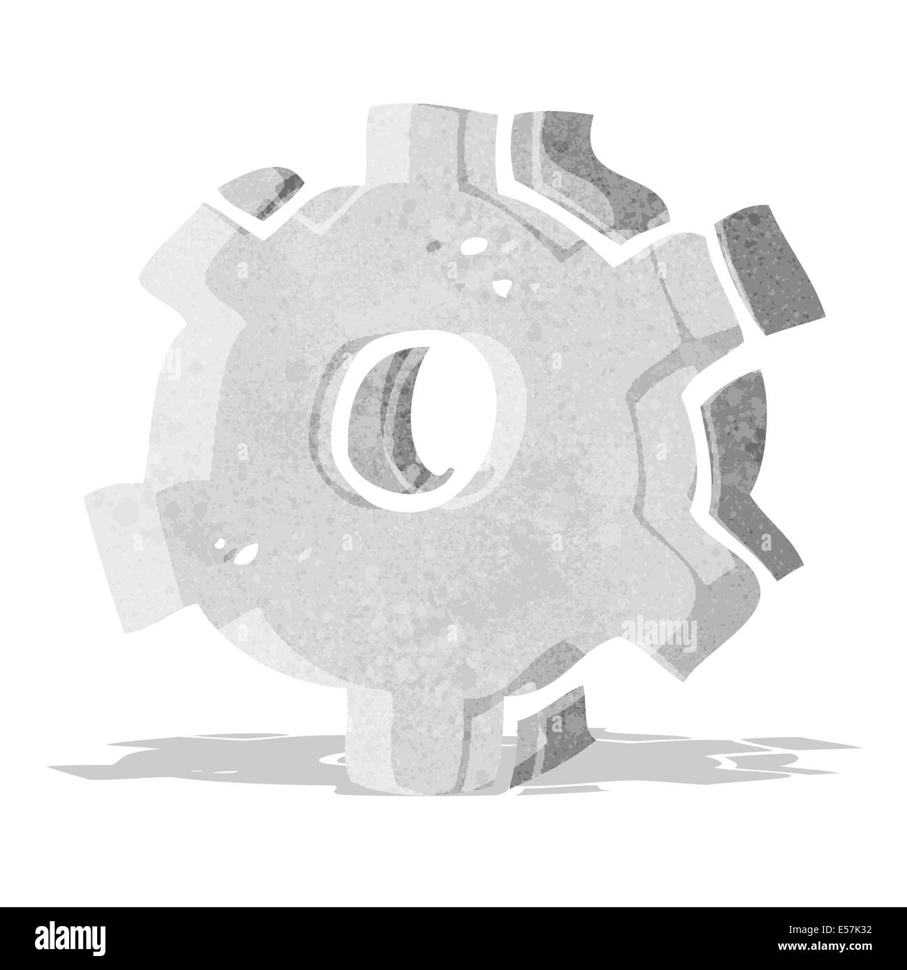 Cartoon Cog Symbol Cut Out Stock Images & Pictures - Alamy