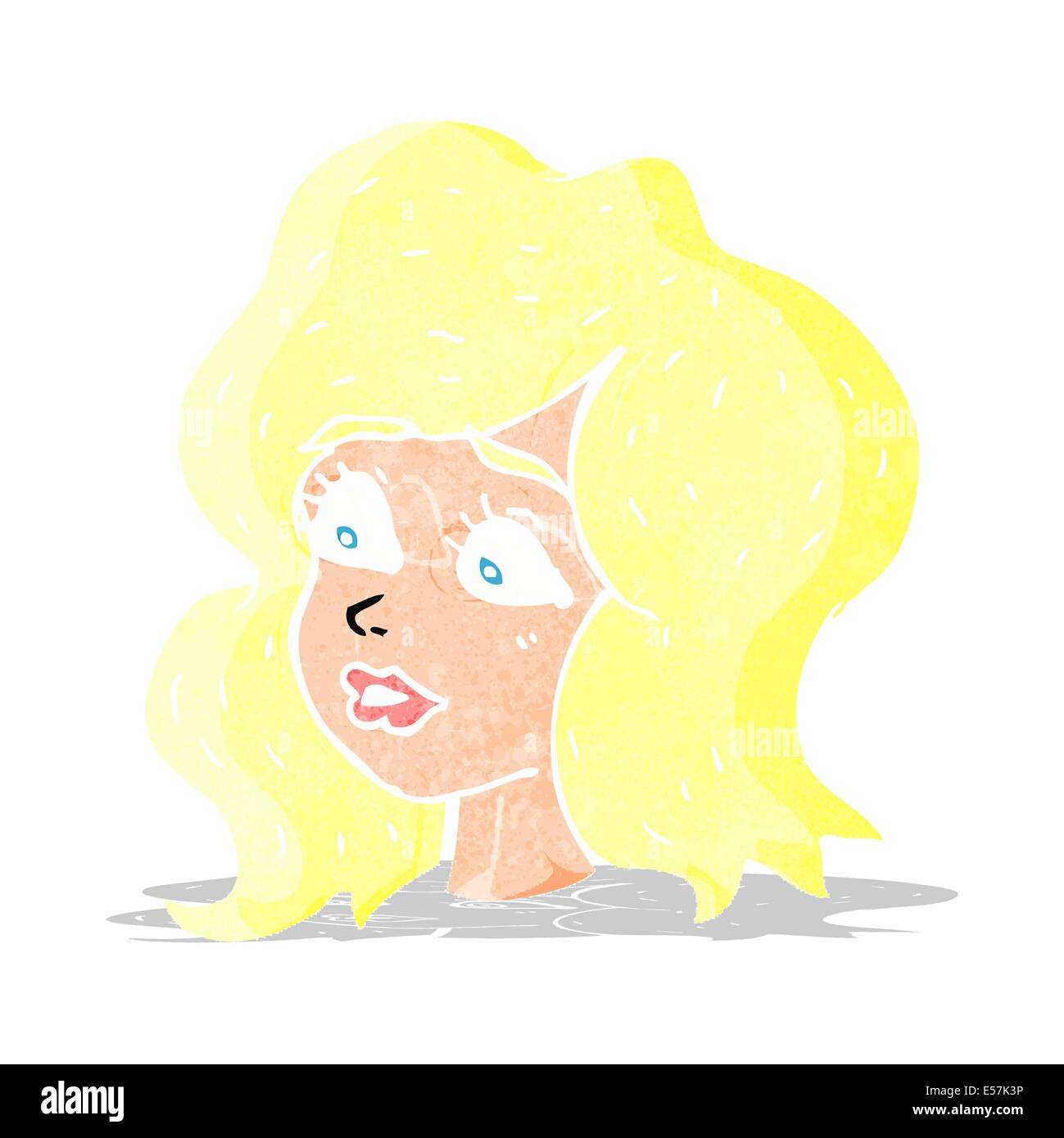 cartoon woman looking concerned Stock Vector Image & Art - Alamy