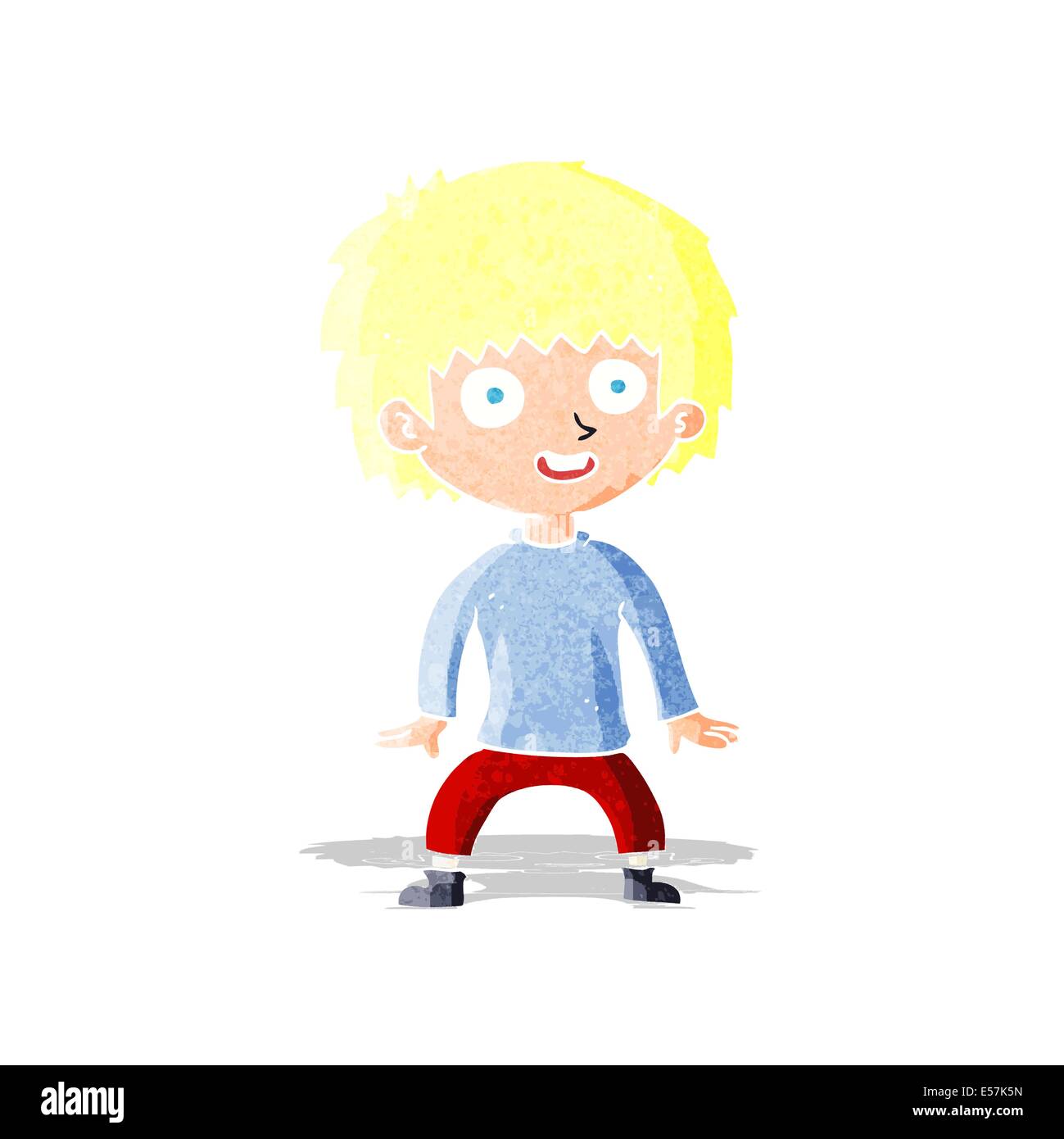 cartoon excited boy Stock Vector Image & Art - Alamy