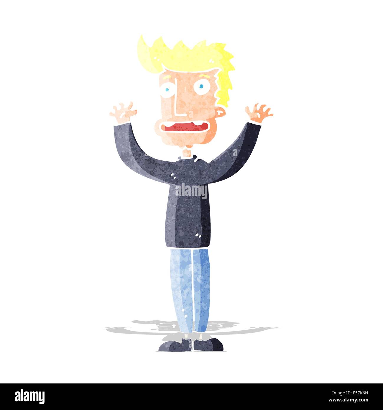 cartoon stressed man Stock Vector Image & Art - Alamy