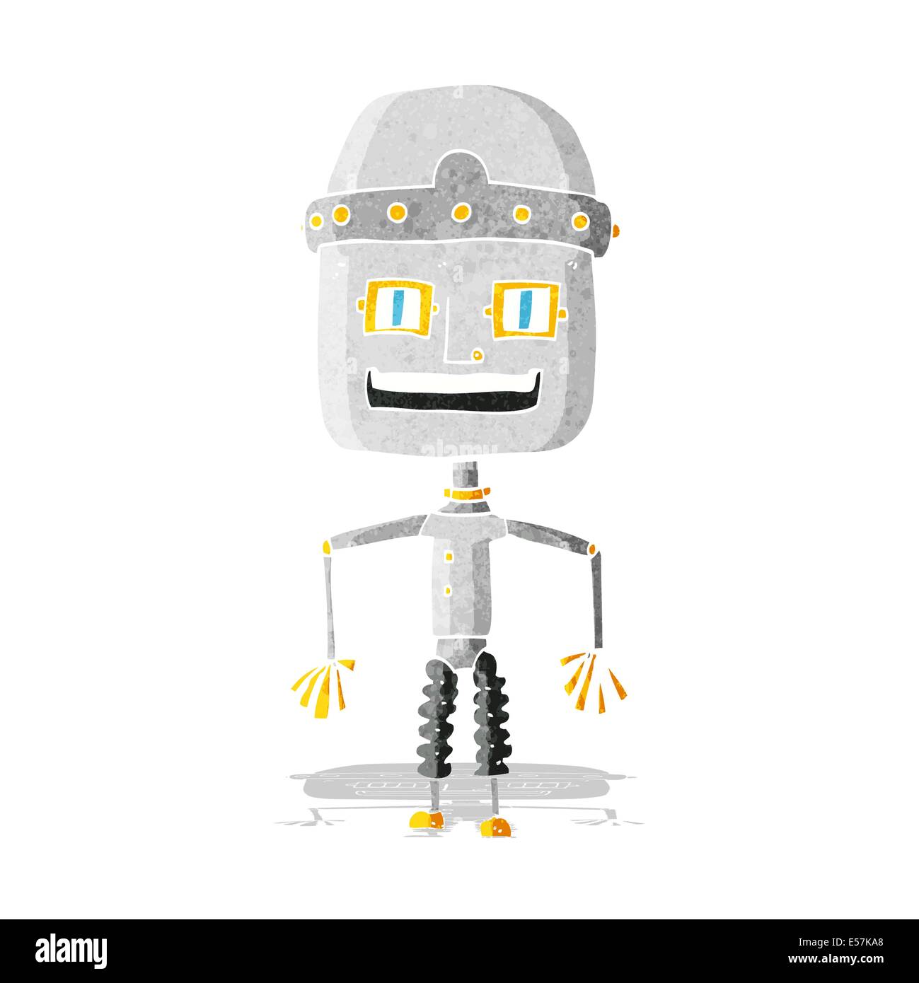 funny cartoon robot Stock Vector Image & Art - Alamy