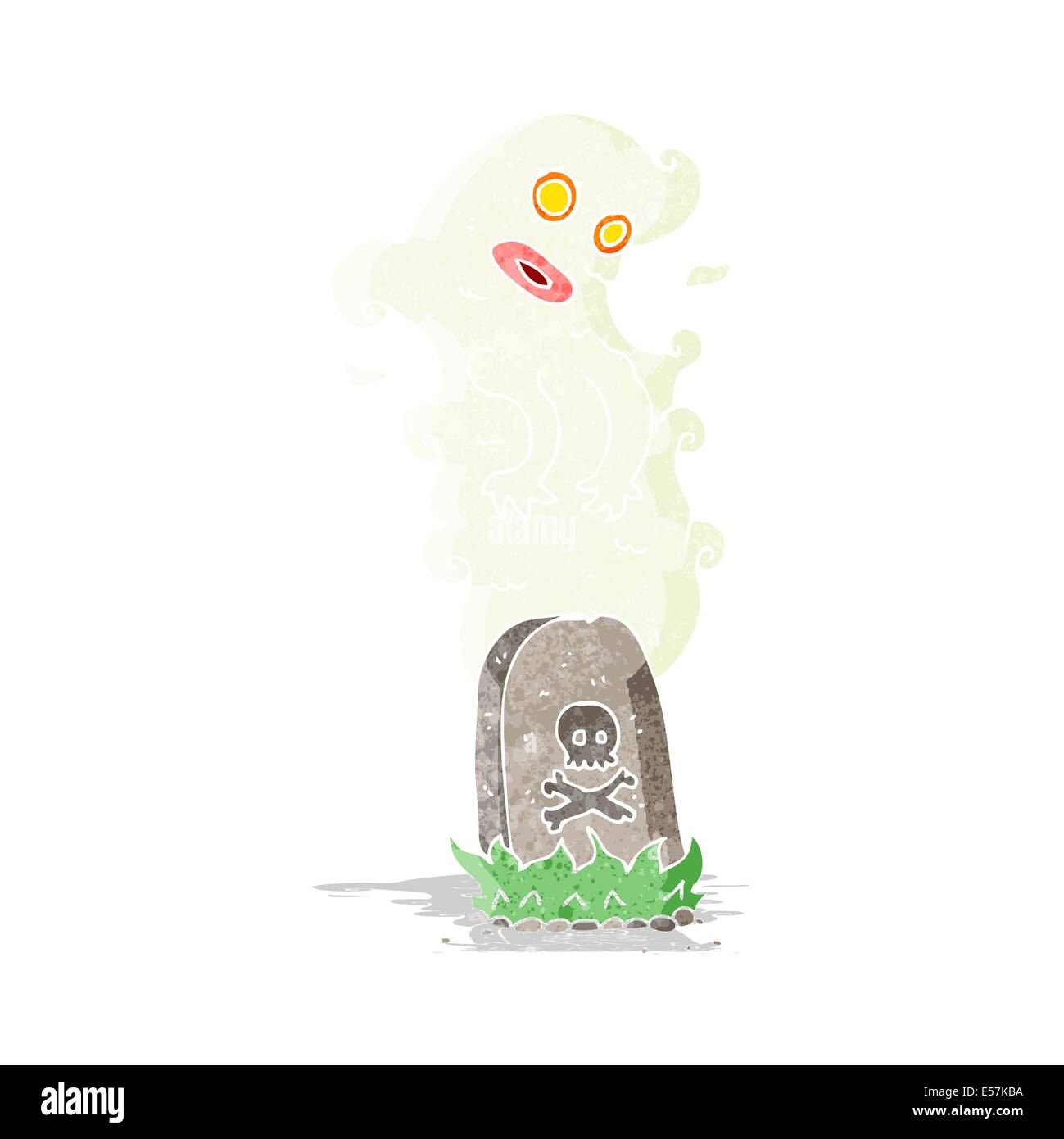 cartoon ghost rising from grave Stock Vector Image & Art - Alamy