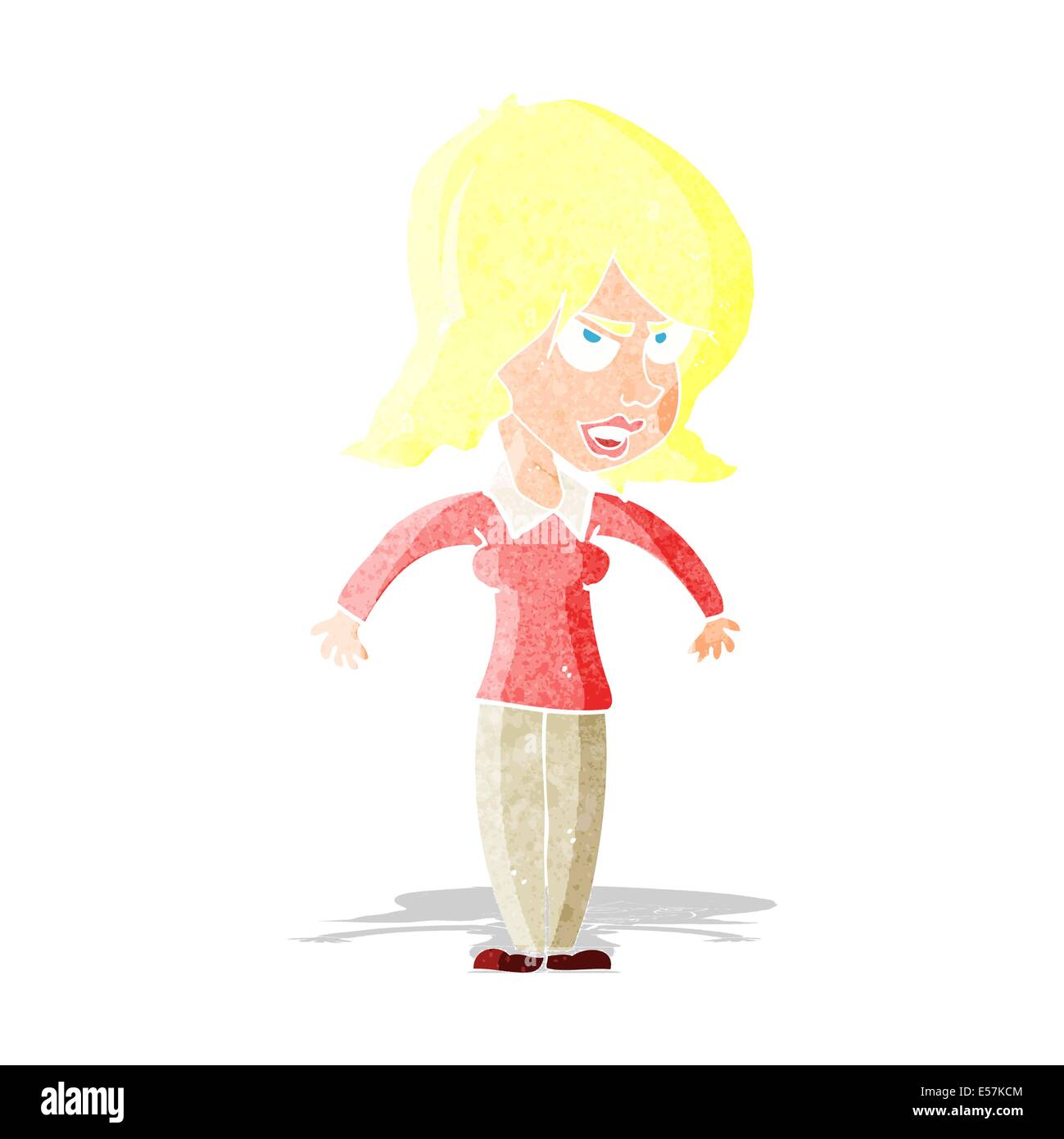 cartoon mean woman Stock Vector Image & Art - Alamy