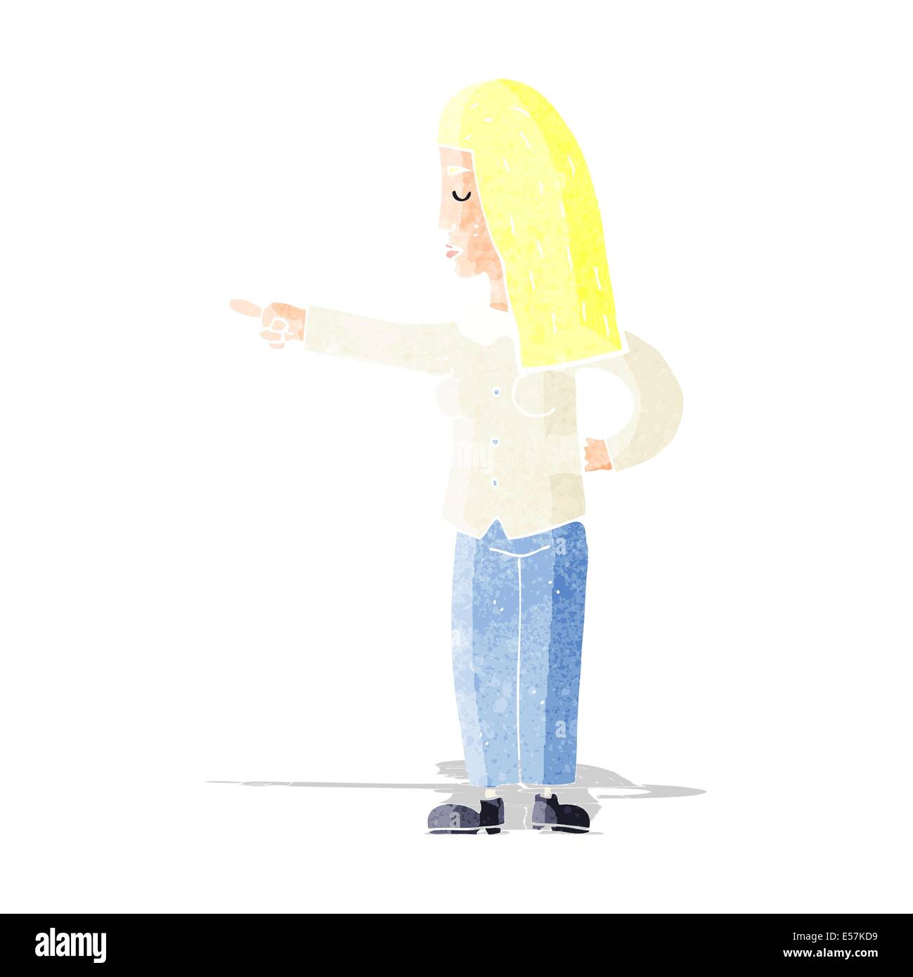 cartoon woman pointing Stock Vector Image & Art - Alamy