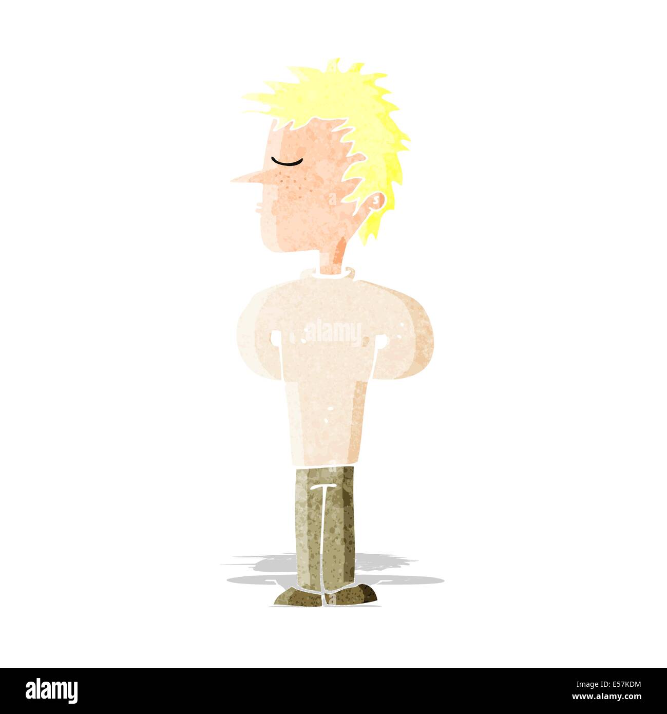Cartoon Man Ignoring High Resolution Stock Photography and Images - Alamy
