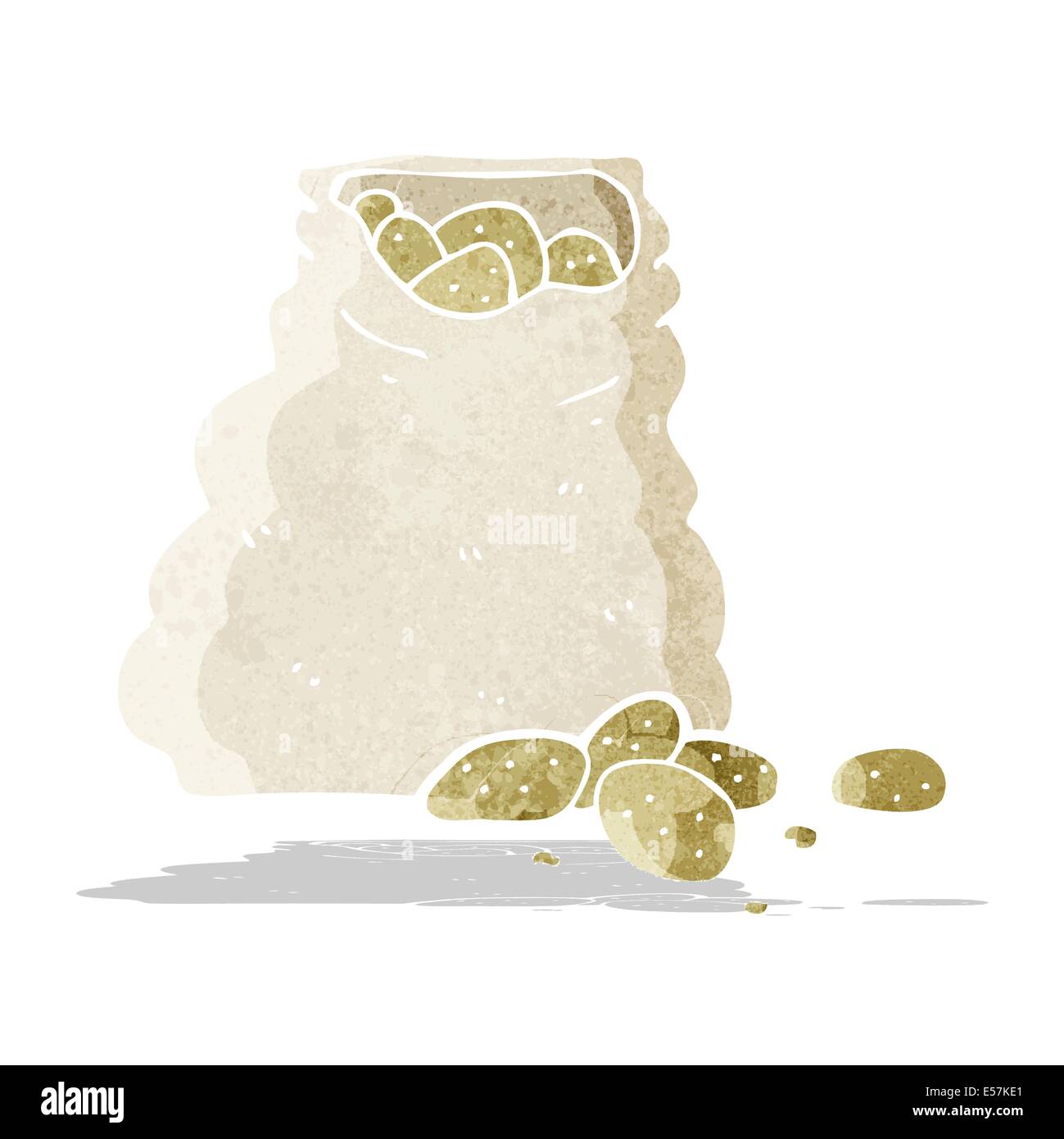 cartoon sack of potatoes Stock Vector Image & Art - Alamy