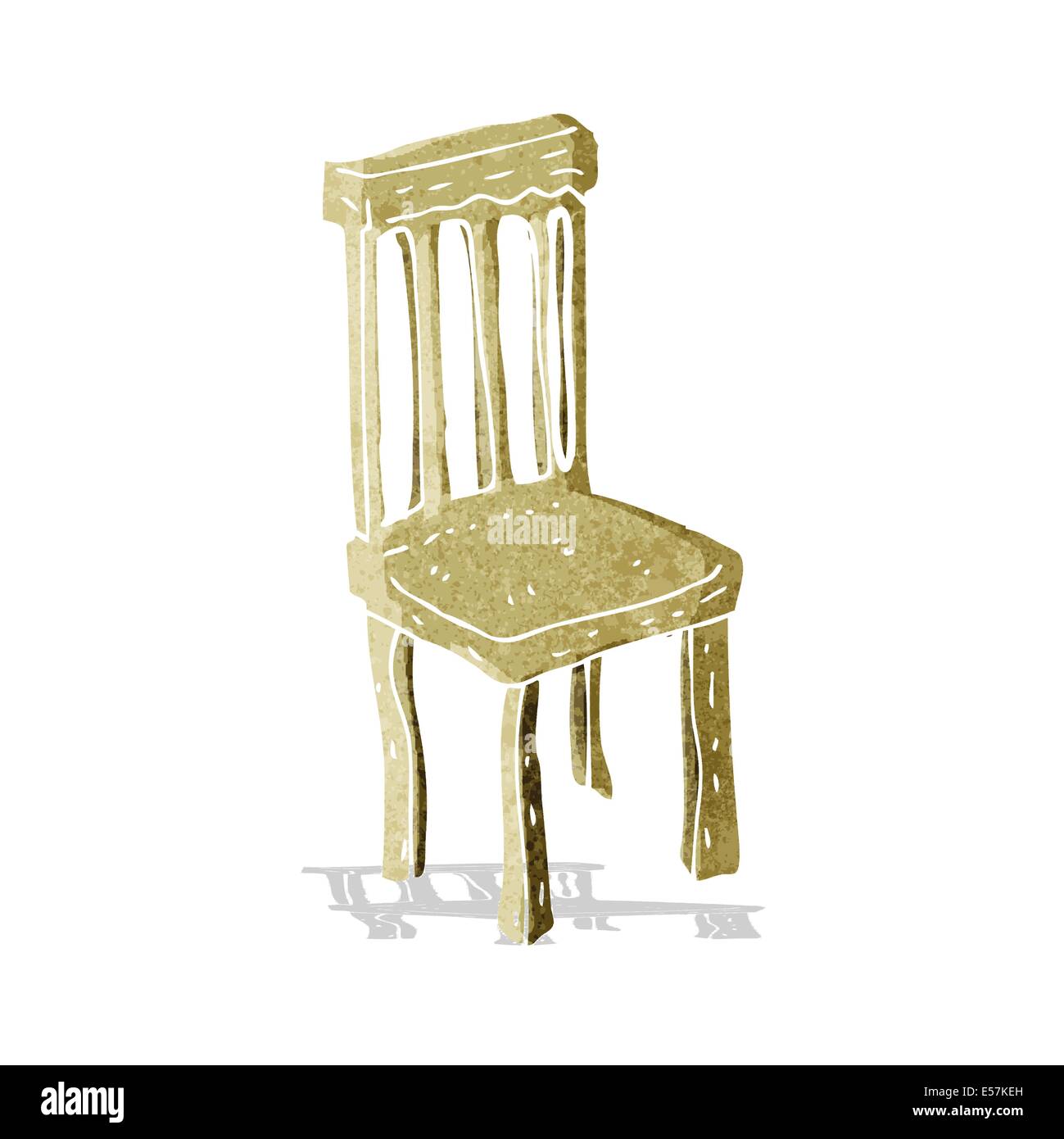 Cartoon old school chair Cut Out Stock Images & Pictures - Alamy