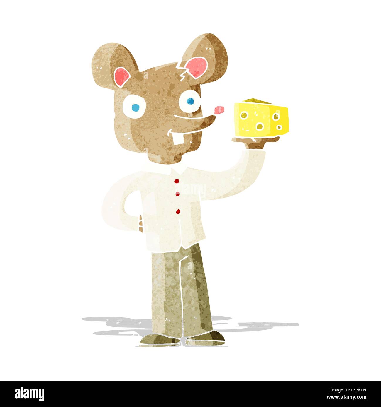 cartoon mouse holding cheese Stock Vector Image & Art - Alamy