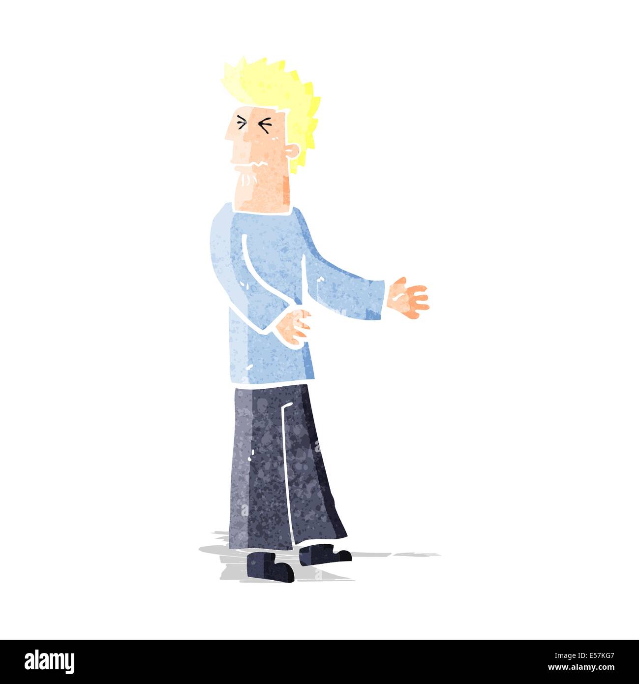 cartoon disgusted man Stock Vector Image & Art - Alamy