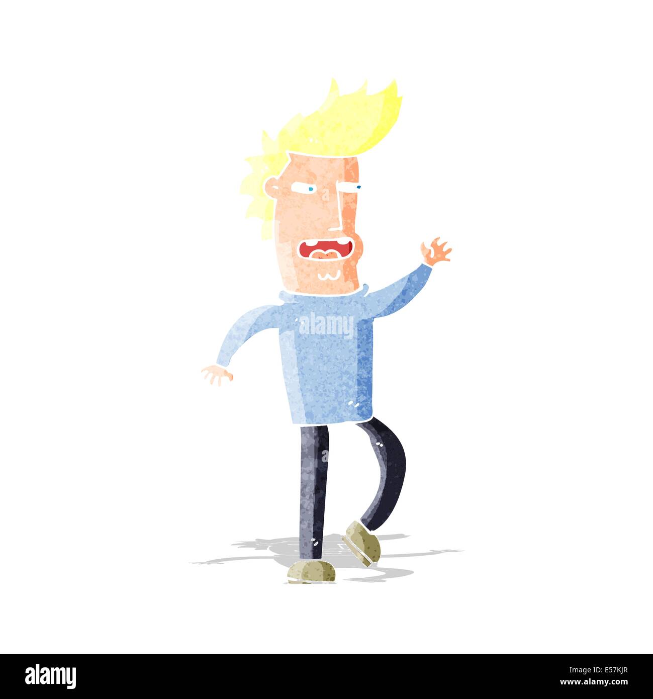 cartoon loudmouth man Stock Vector Image & Art - Alamy