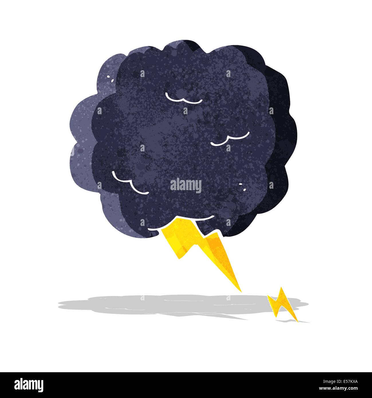 cartoon thundercloud symbol Stock Vector Image & Art - Alamy