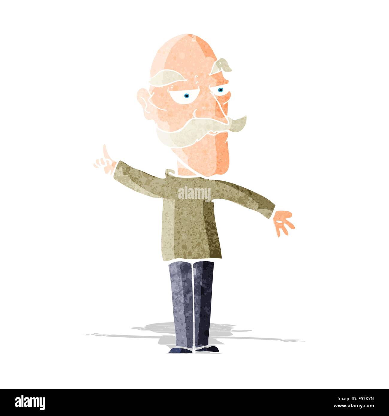cartoon old man telling story Stock Vector Image & Art - Alamy