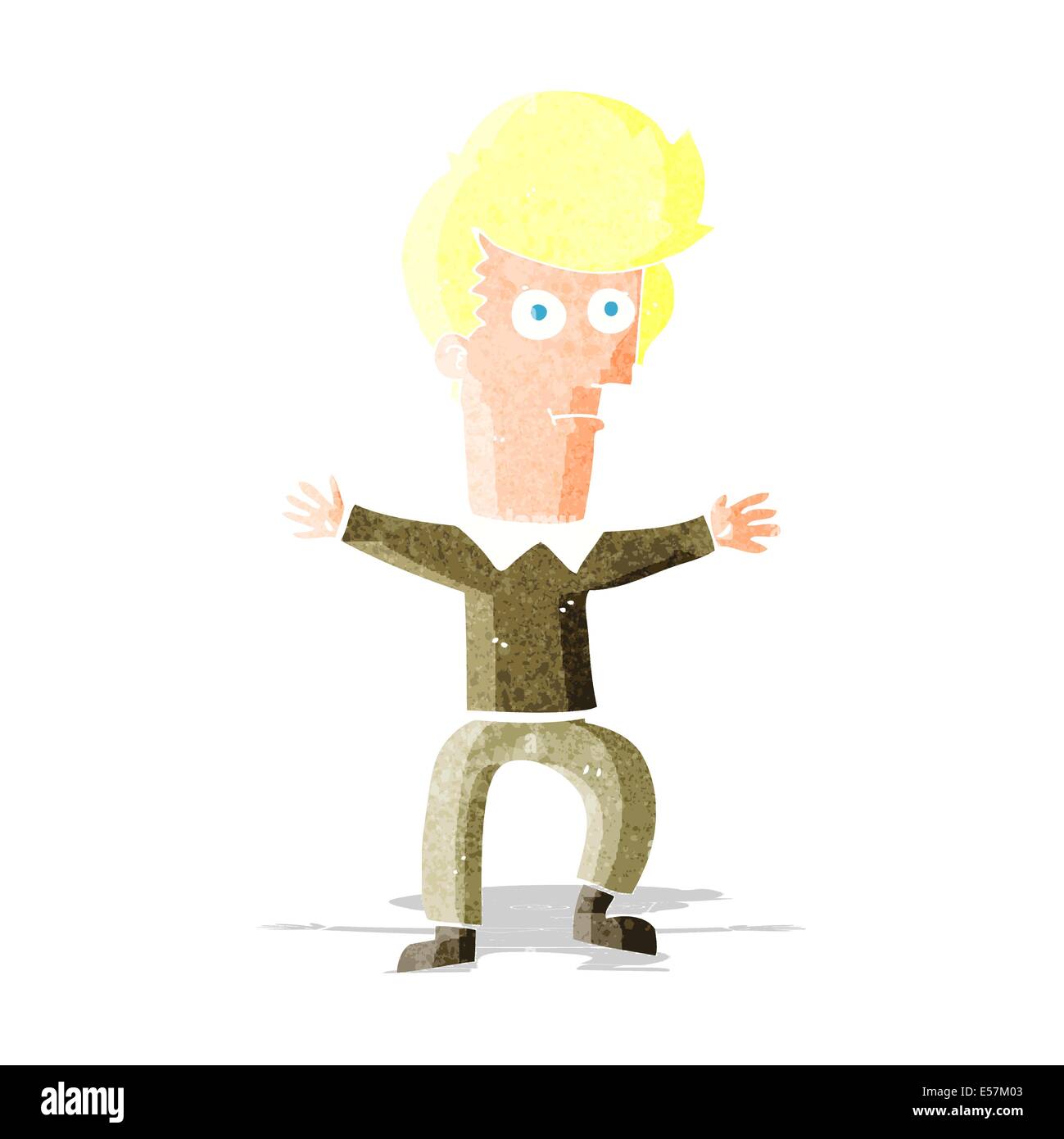 cartoon startled man Stock Vector Image & Art - Alamy