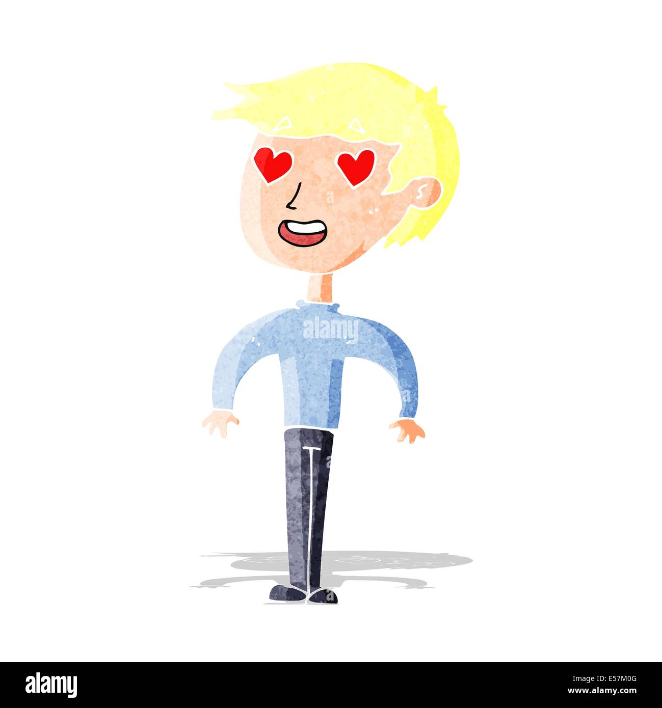 cartoon man in love Stock Vector Image & Art - Alamy