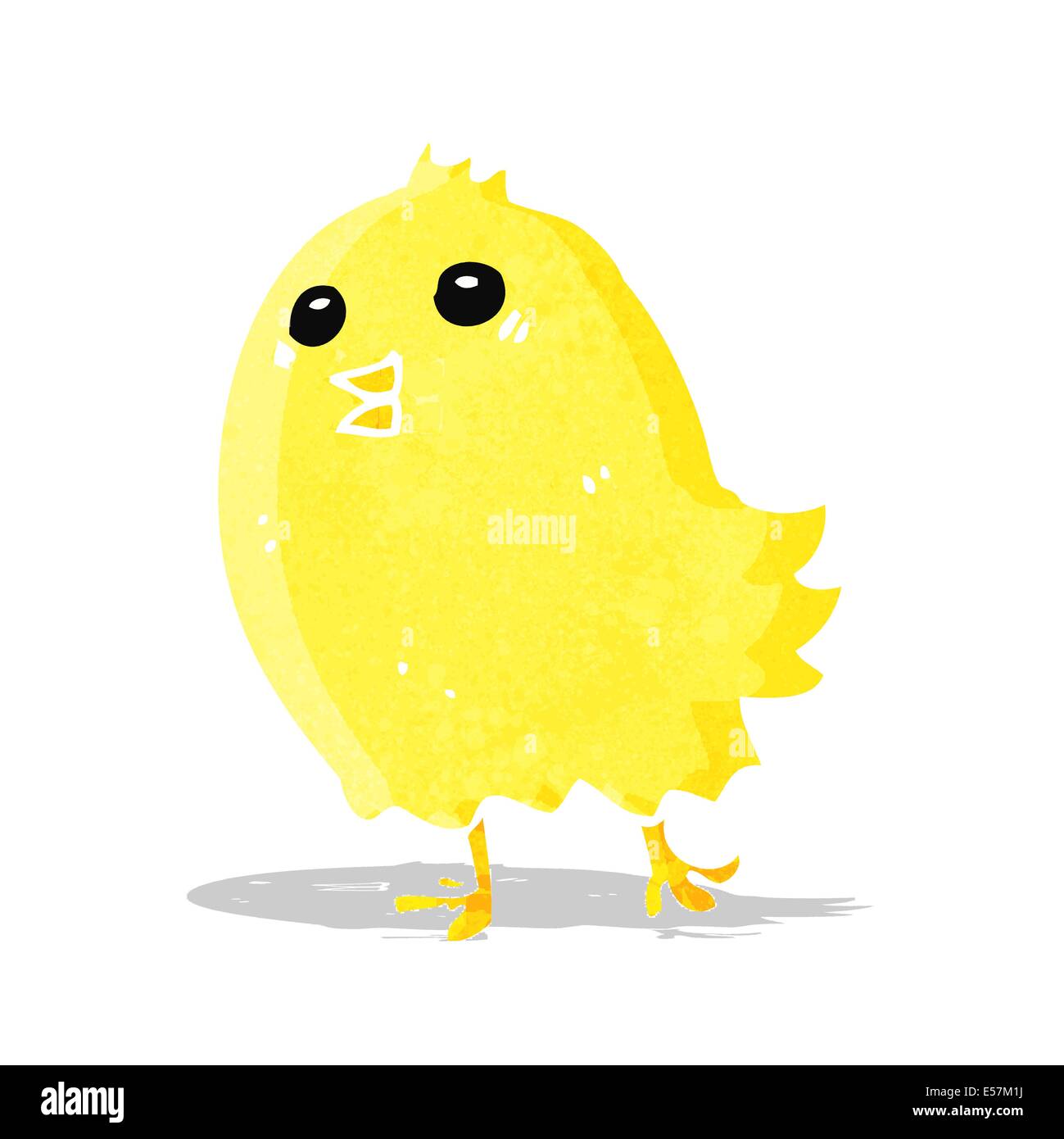 cartoon happy yellow bird Stock Vector Image & Art - Alamy