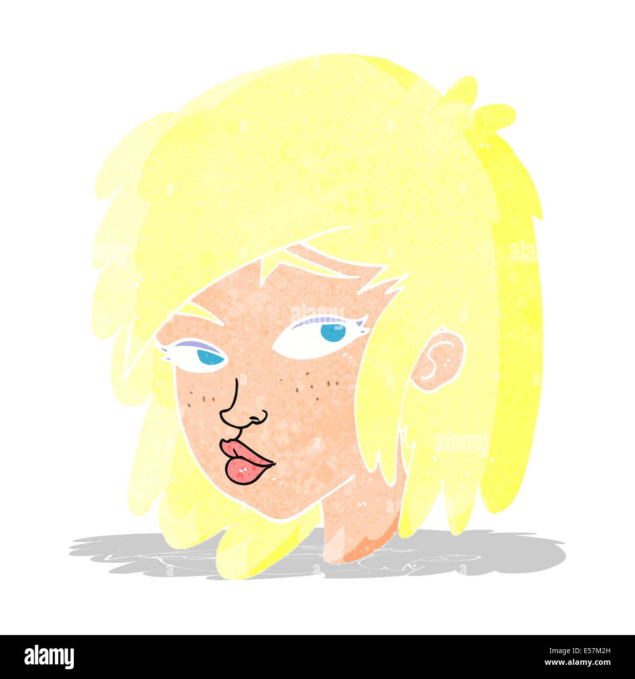 cartoon curious woman Stock Vector Image & Art - Alamy