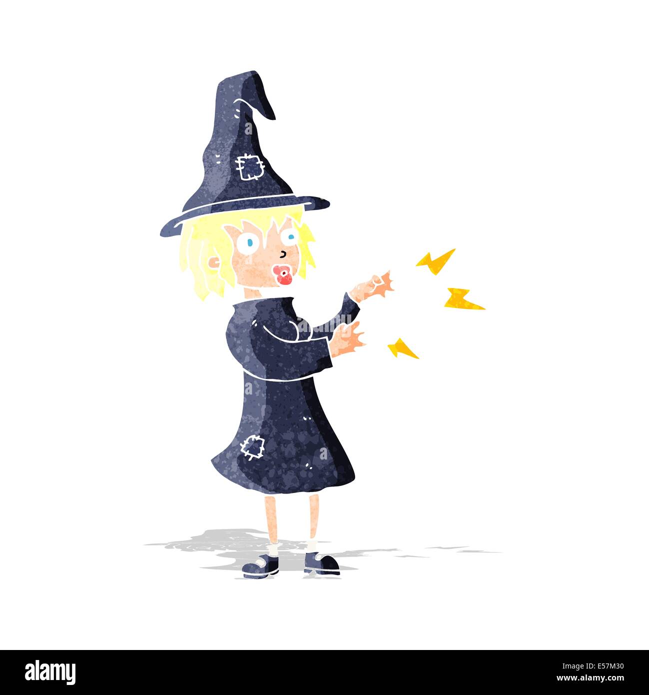 cartoon witch casting spell Stock Vector Image & Art - Alamy