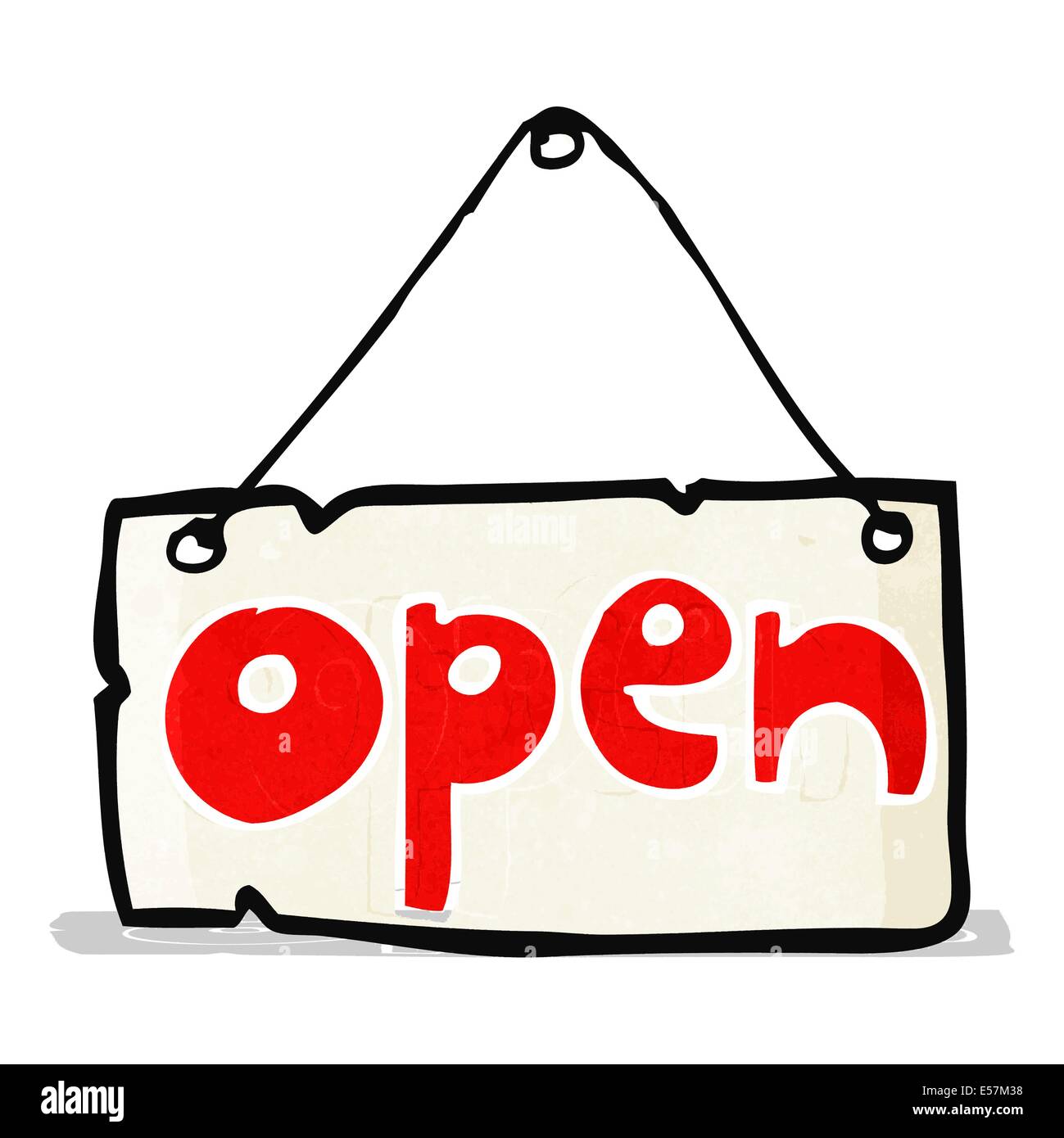 cartoon open shop sign Stock Vector Image & Art - Alamy