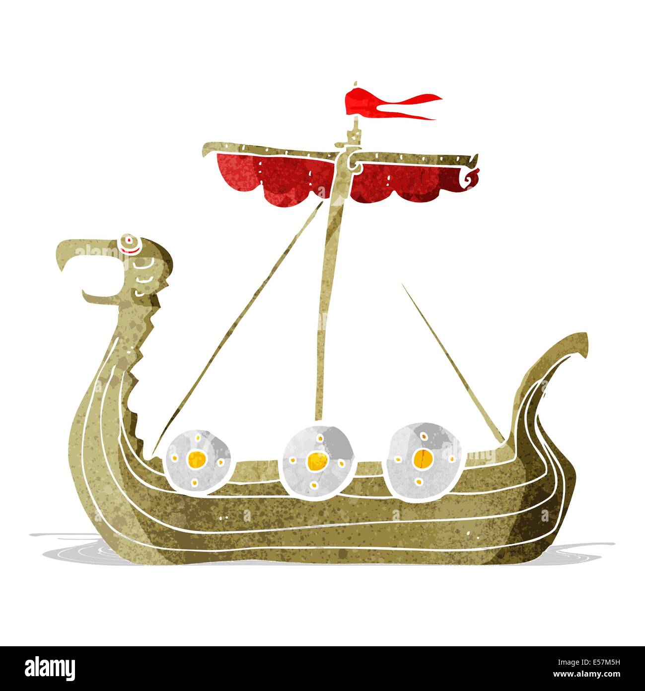 cartoon viking ship Stock Vector Image & Art - Alamy