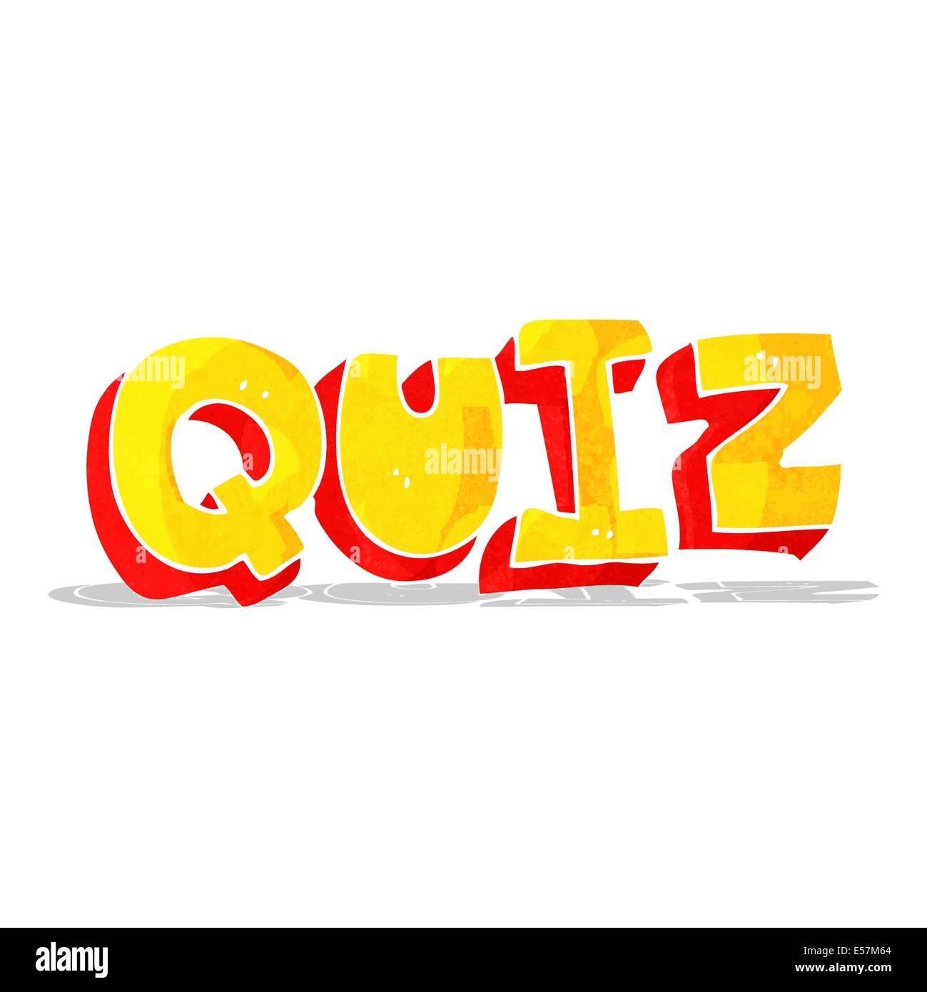cartoon quiz sign Stock Vector Image & Art - Alamy