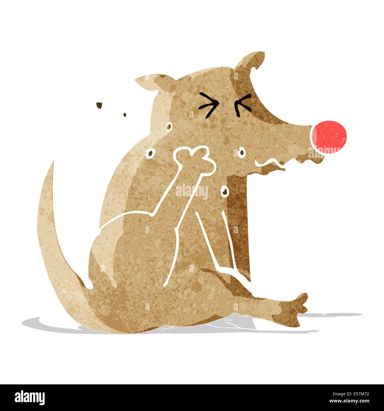 Cartoon dog scratching Stock Vector Images - Alamy