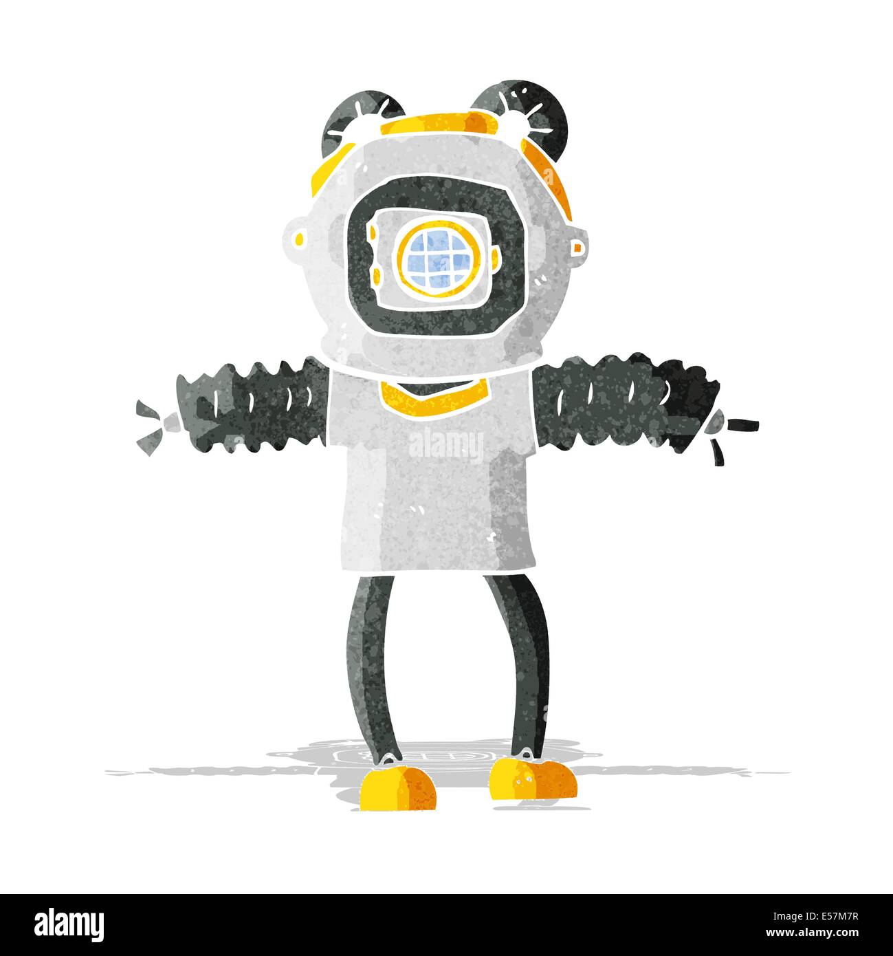 cartoon deep sea diver Stock Vector Image & Art - Alamy