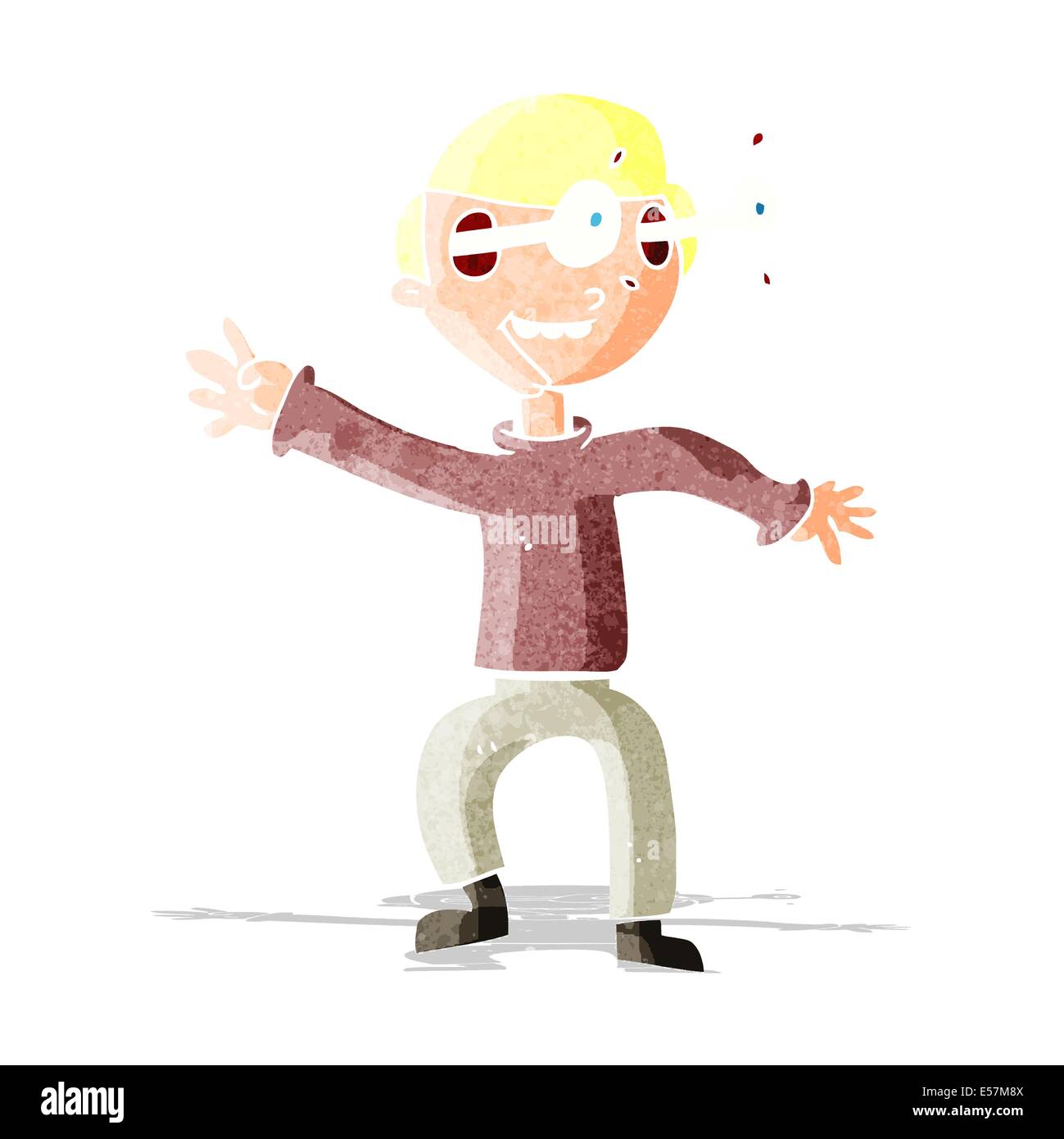 cartoon amazed boy Stock Vector Image & Art - Alamy