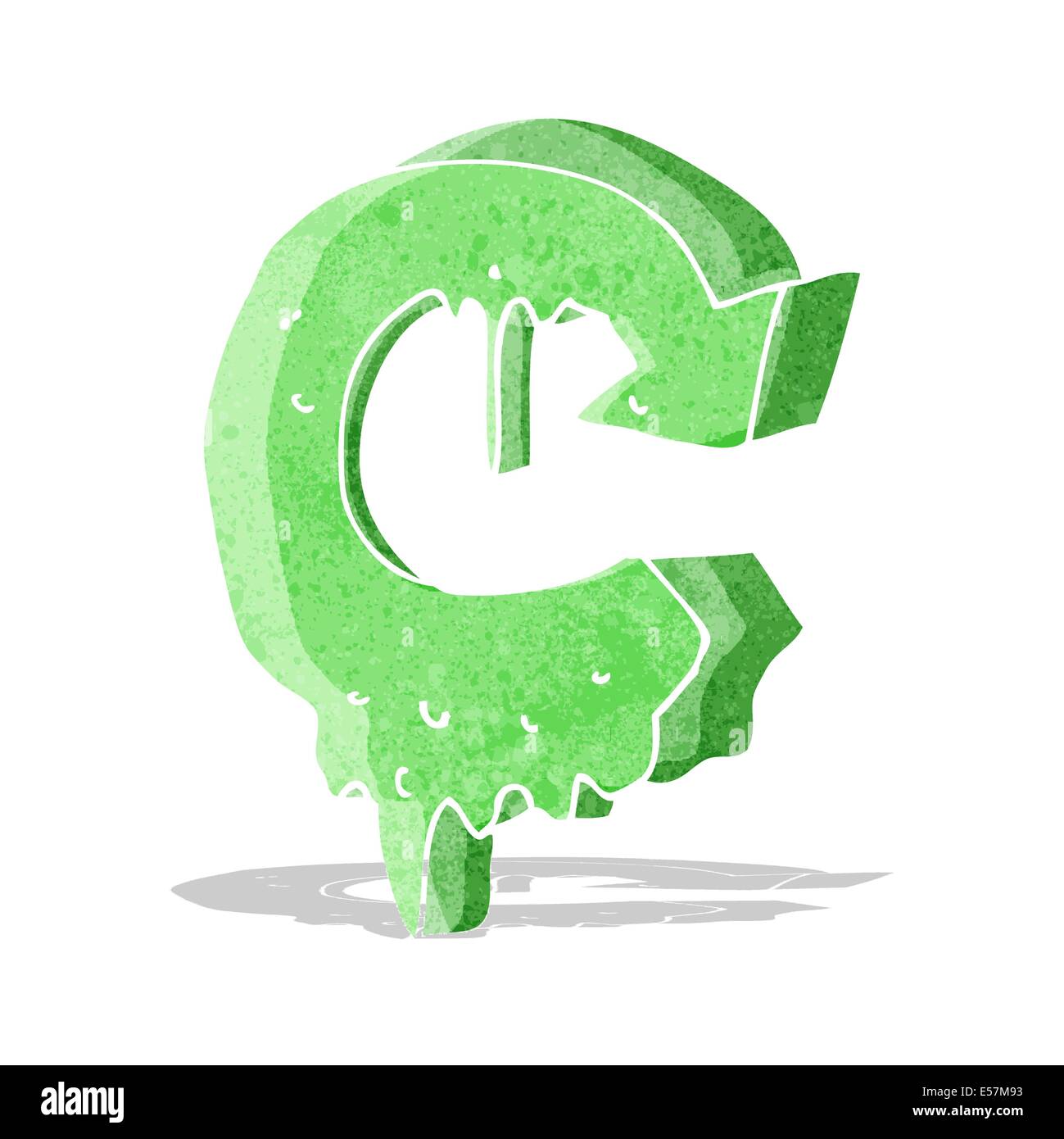 cartoon melting recycling symbol Stock Vector Image & Art - Alamy