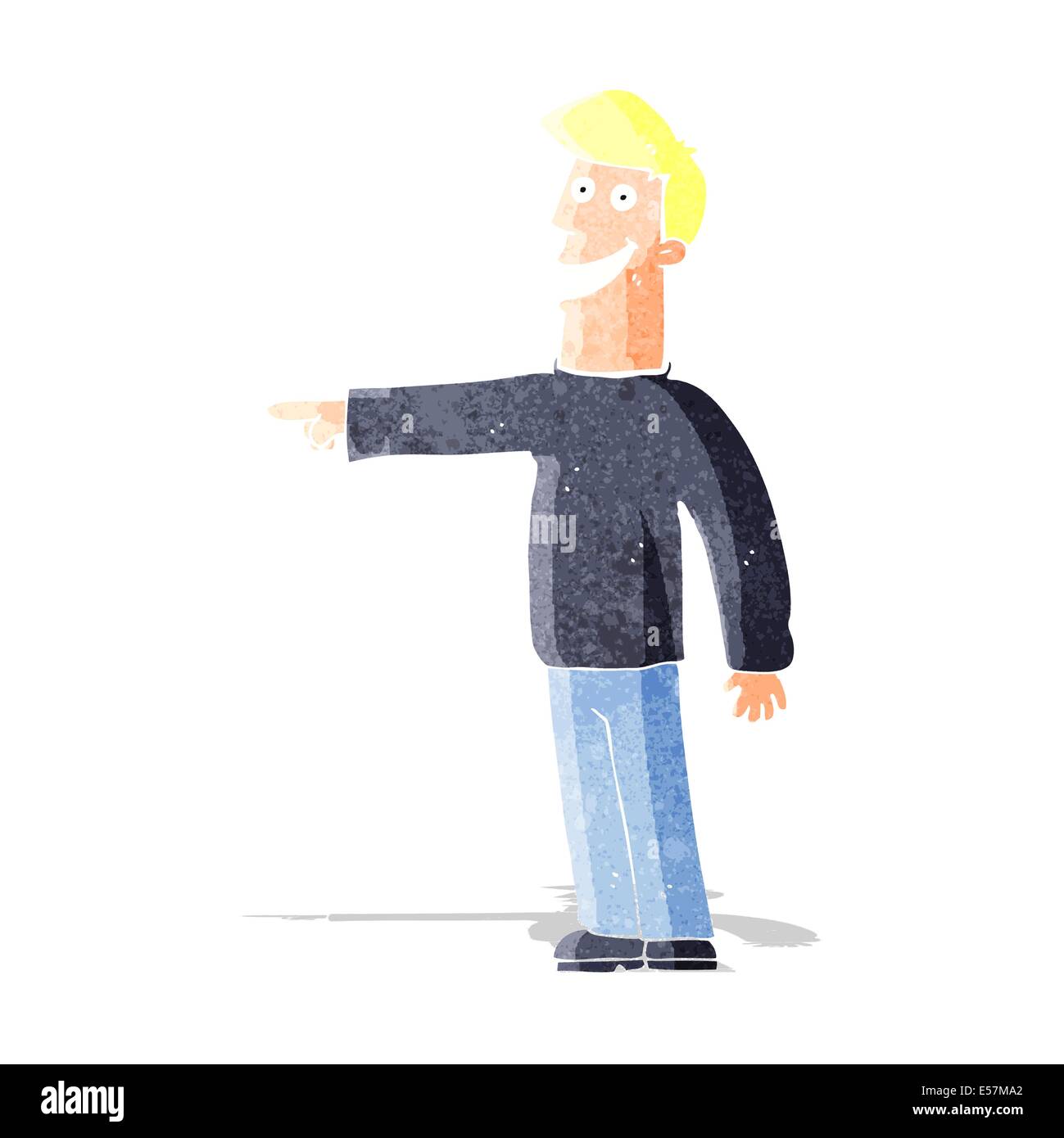 cartoon pointing man Stock Vector Image & Art - Alamy
