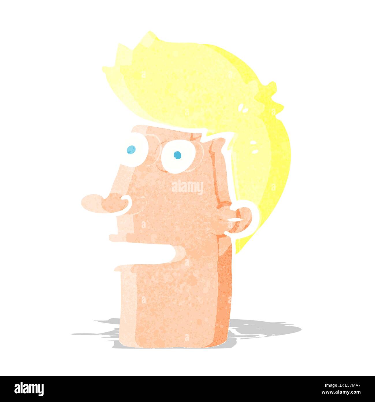 cartoon shocked male face Stock Vector Image & Art - Alamy