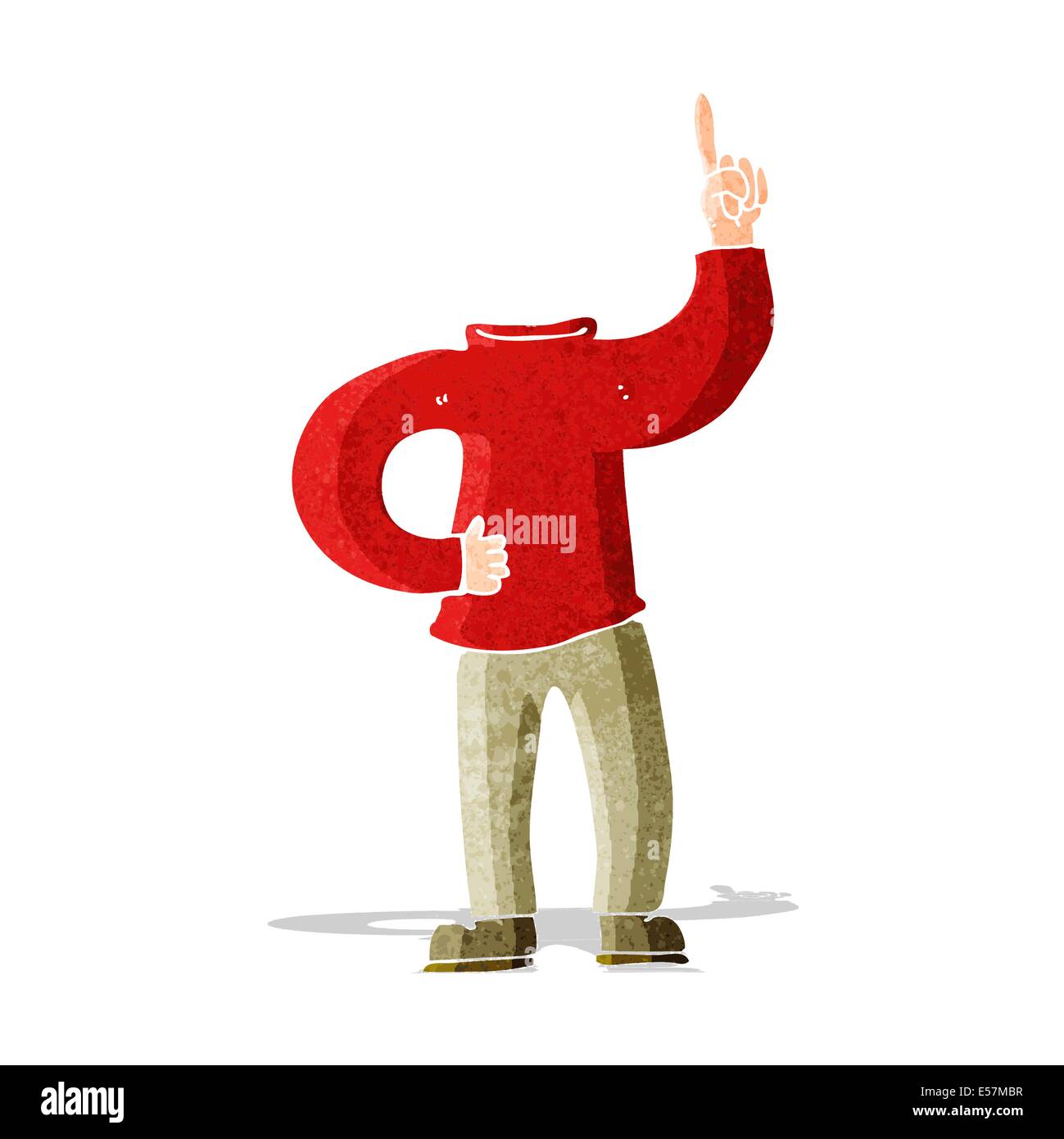 cartoon headless body with raised hand Stock Vector Image & Art - Alamy