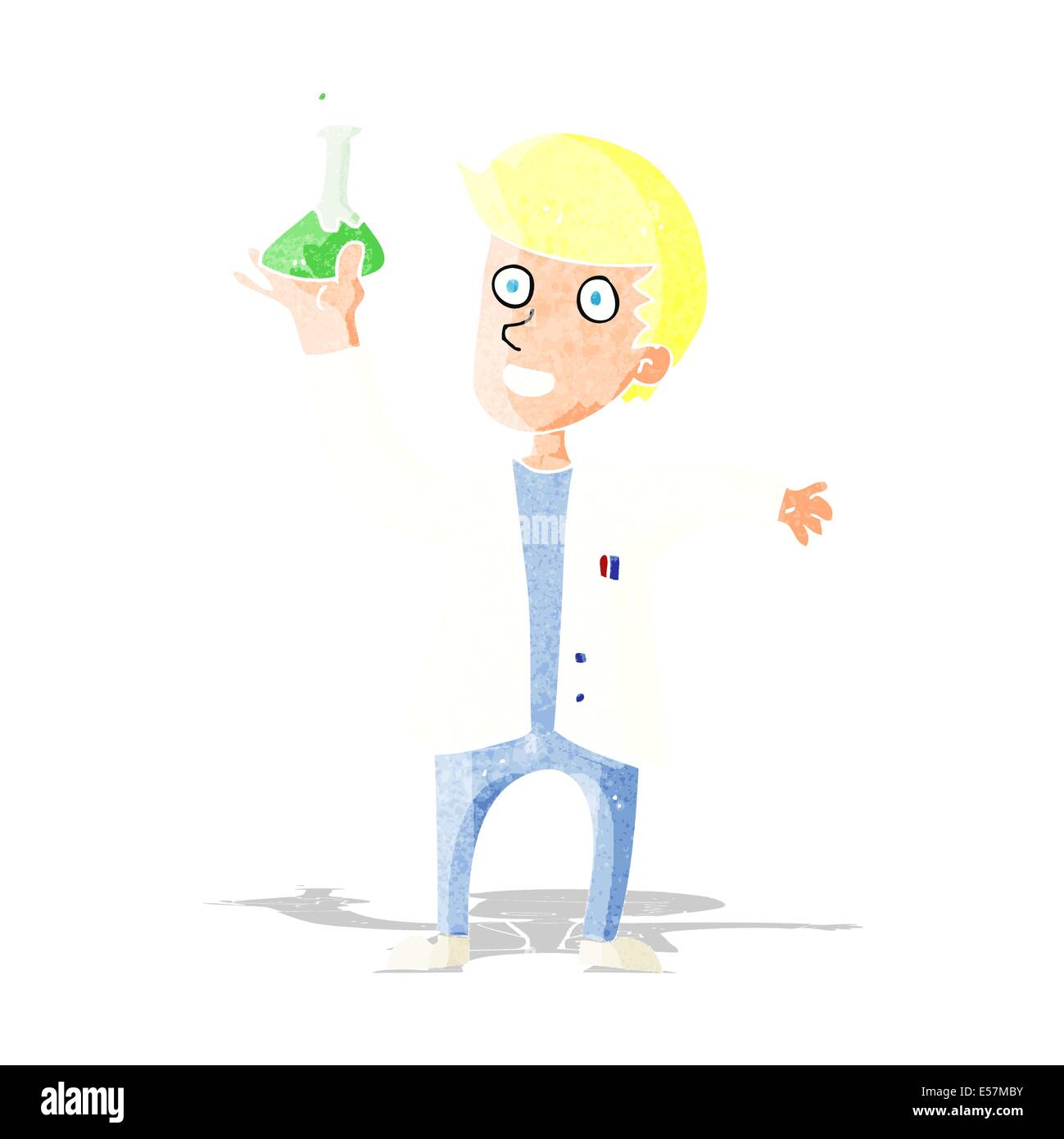 cartoon happy scientist Stock Vector Image & Art - Alamy