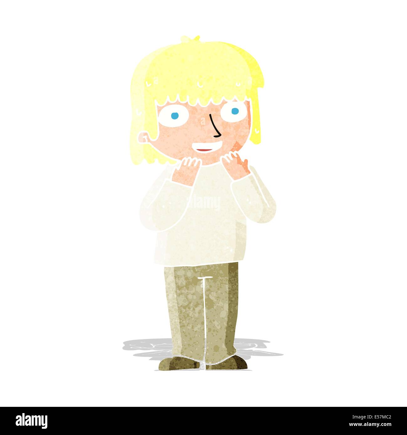cartoon excited person Stock Vector Image & Art - Alamy