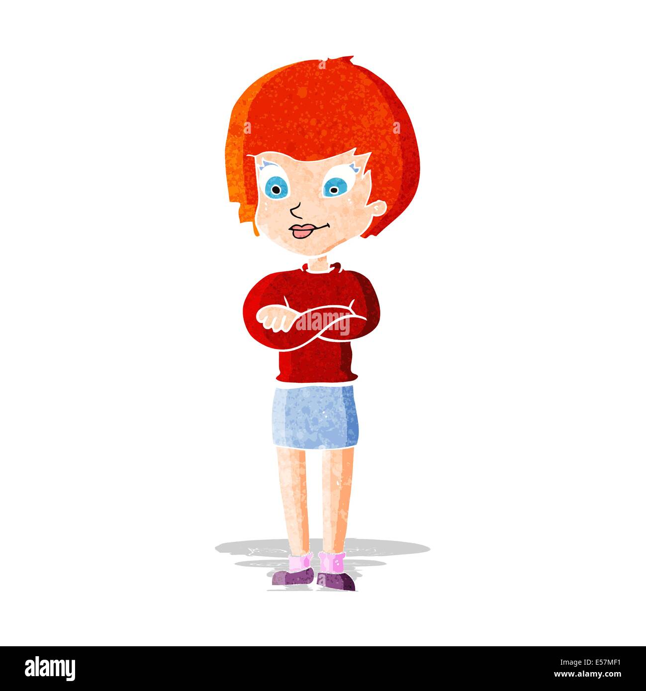 cartoon proud woman Stock Vector Image & Art - Alamy