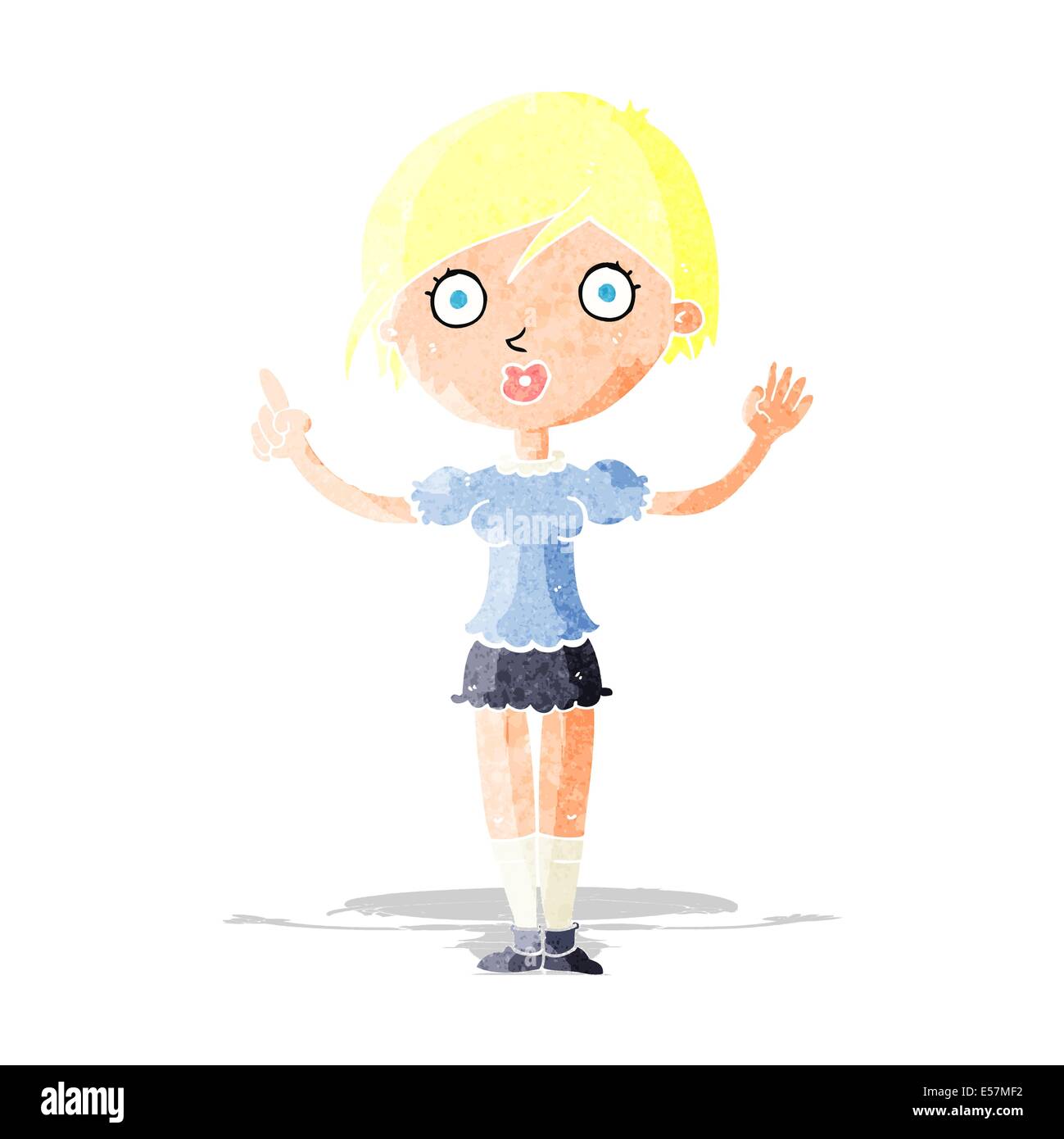 cartoon girl asking question Stock Vector Image & Art - Alamy