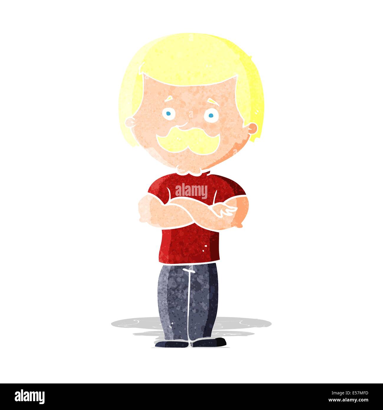 cartoon manly mustache man Stock Vector Image & Art - Alamy