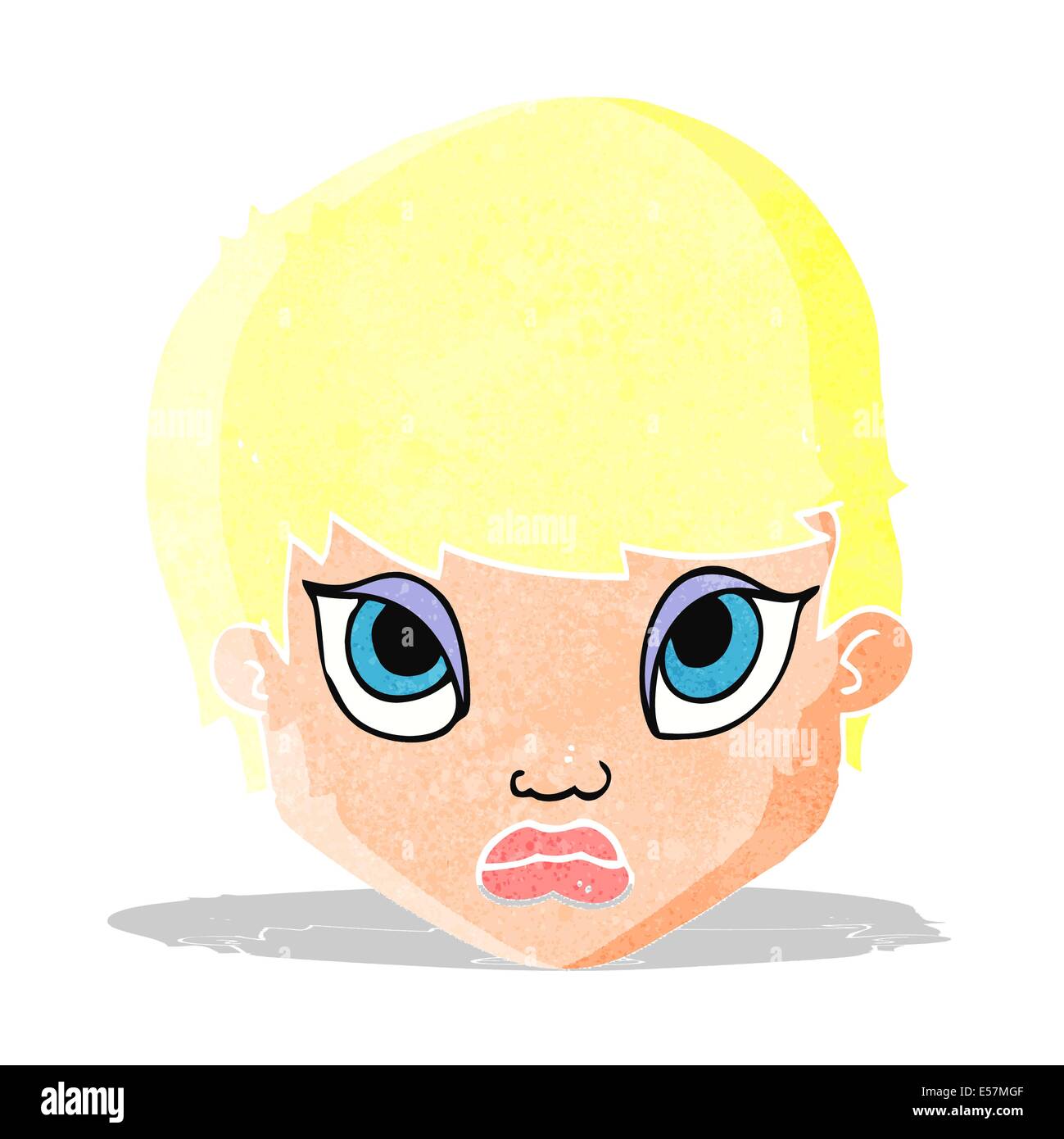 cartoon sulking woman Stock Vector Image & Art - Alamy