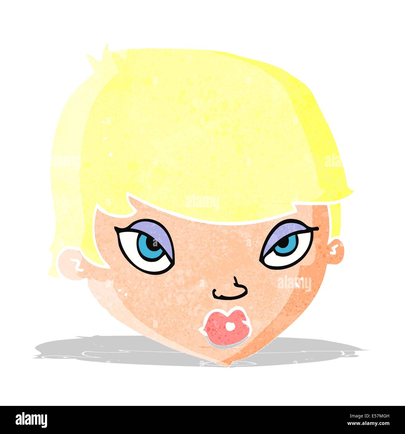 cartoon unimpressed woman Stock Vector Image & Art - Alamy