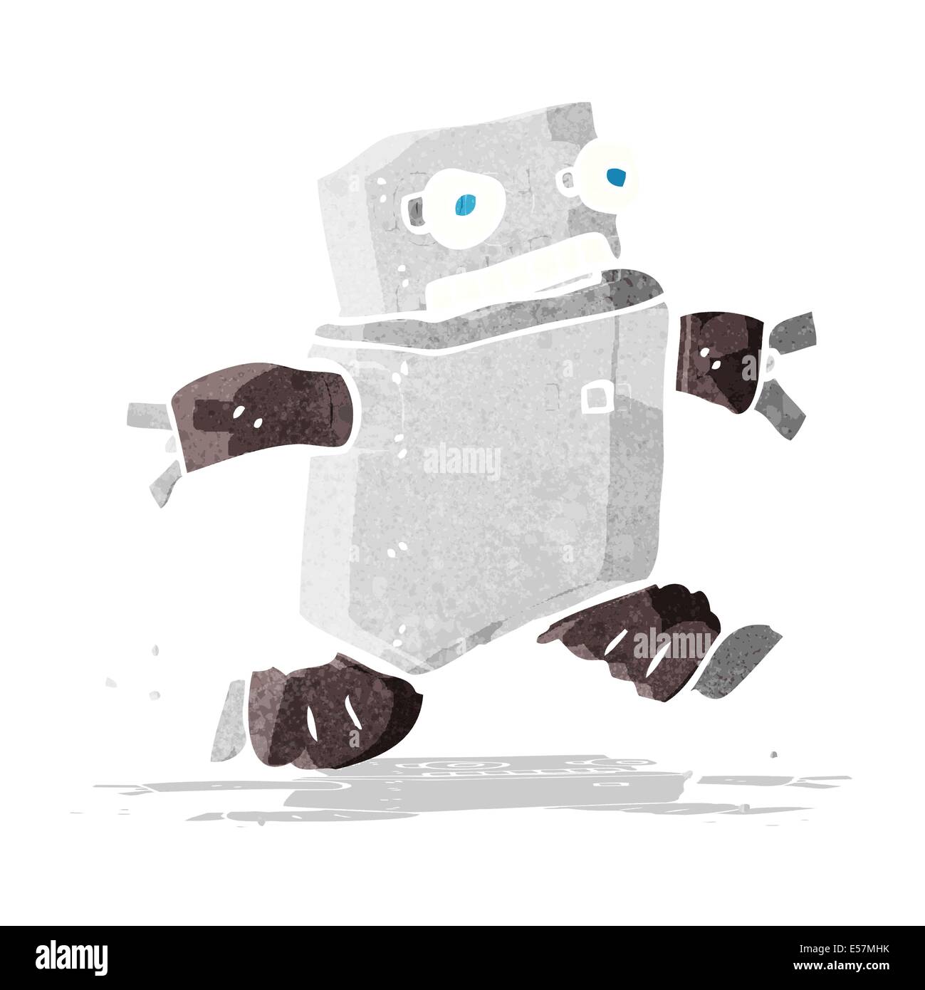 cartoon running robot Stock Vector Image & Art - Alamy