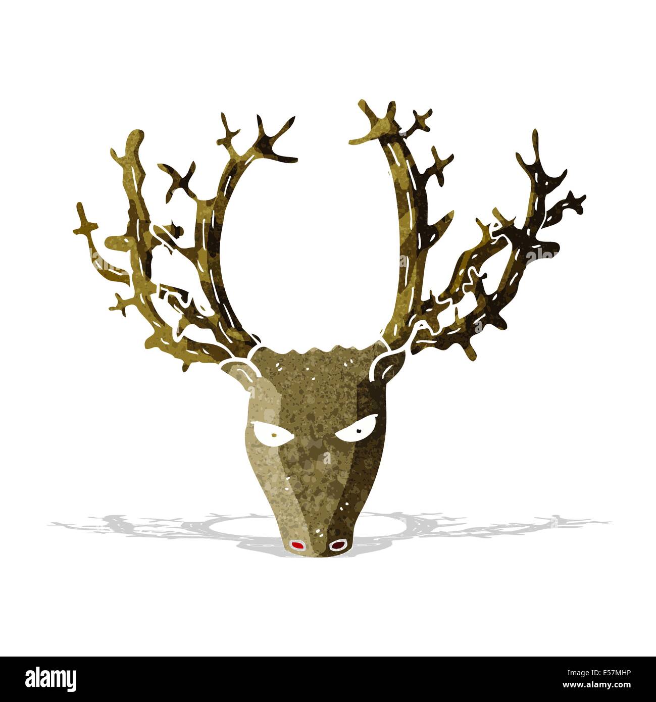 cartoon stag head Stock Vector Image & Art - Alamy